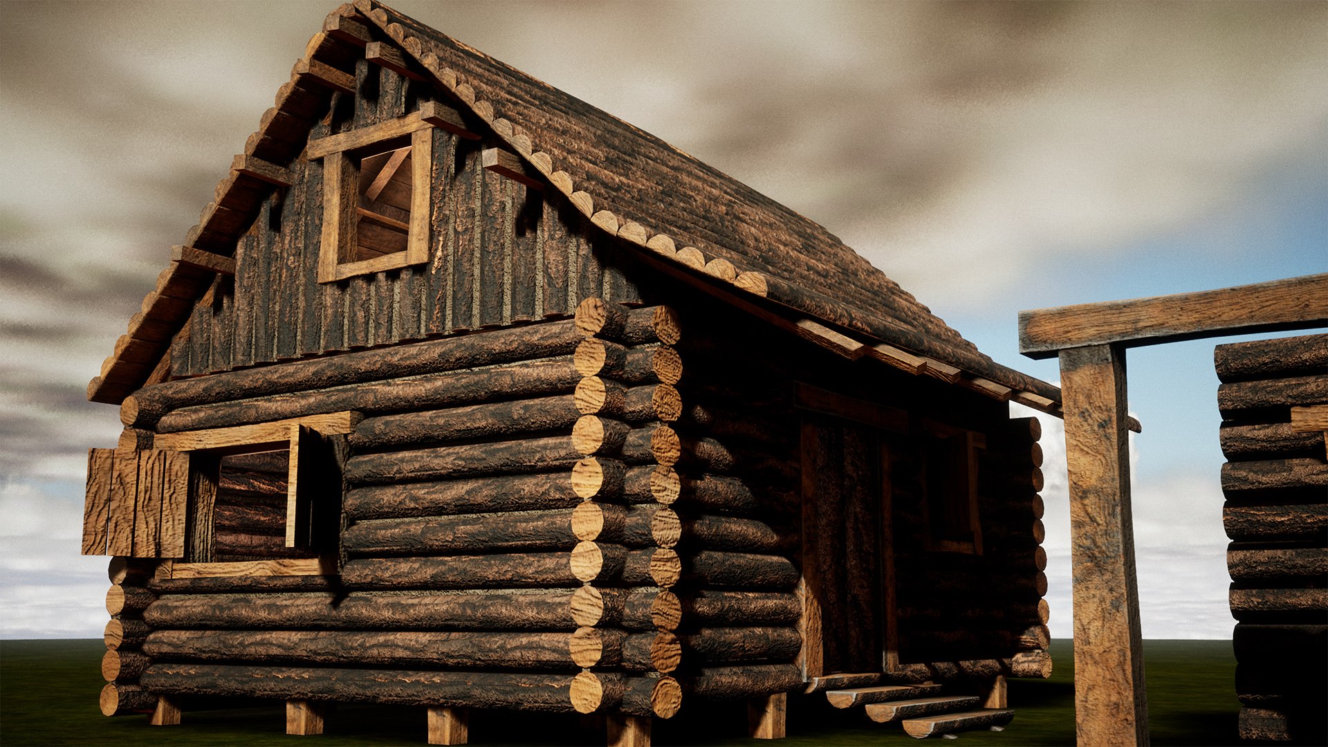 Modular Wood House 30 Assets 3D Model - TurboSquid 2109600