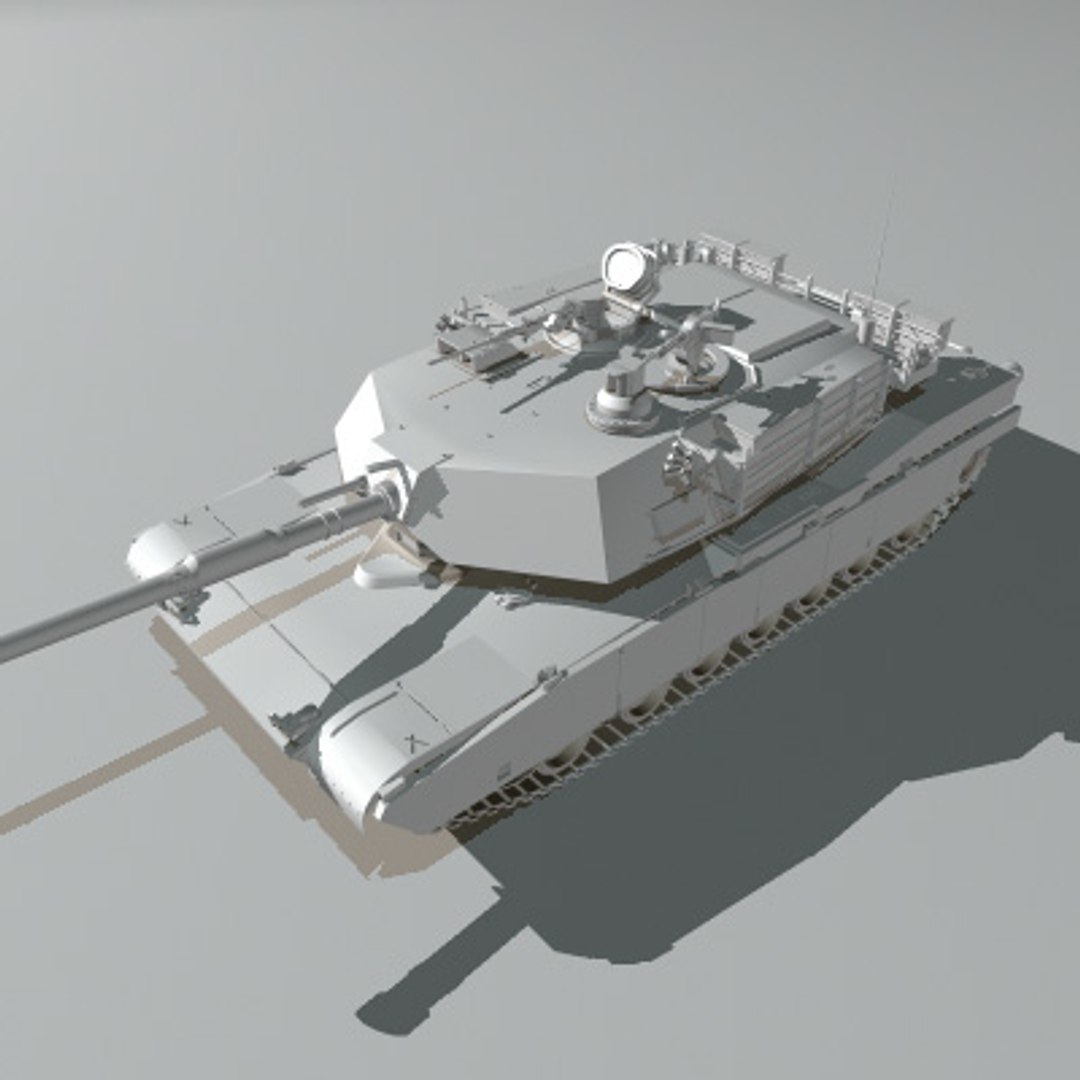 3d Model M1a1 Abrams Battle Tank