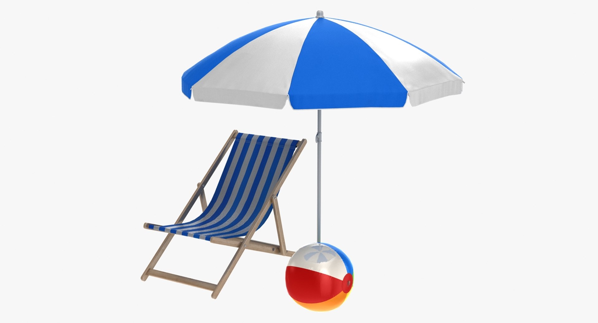 3D model summer set - TurboSquid 1312848