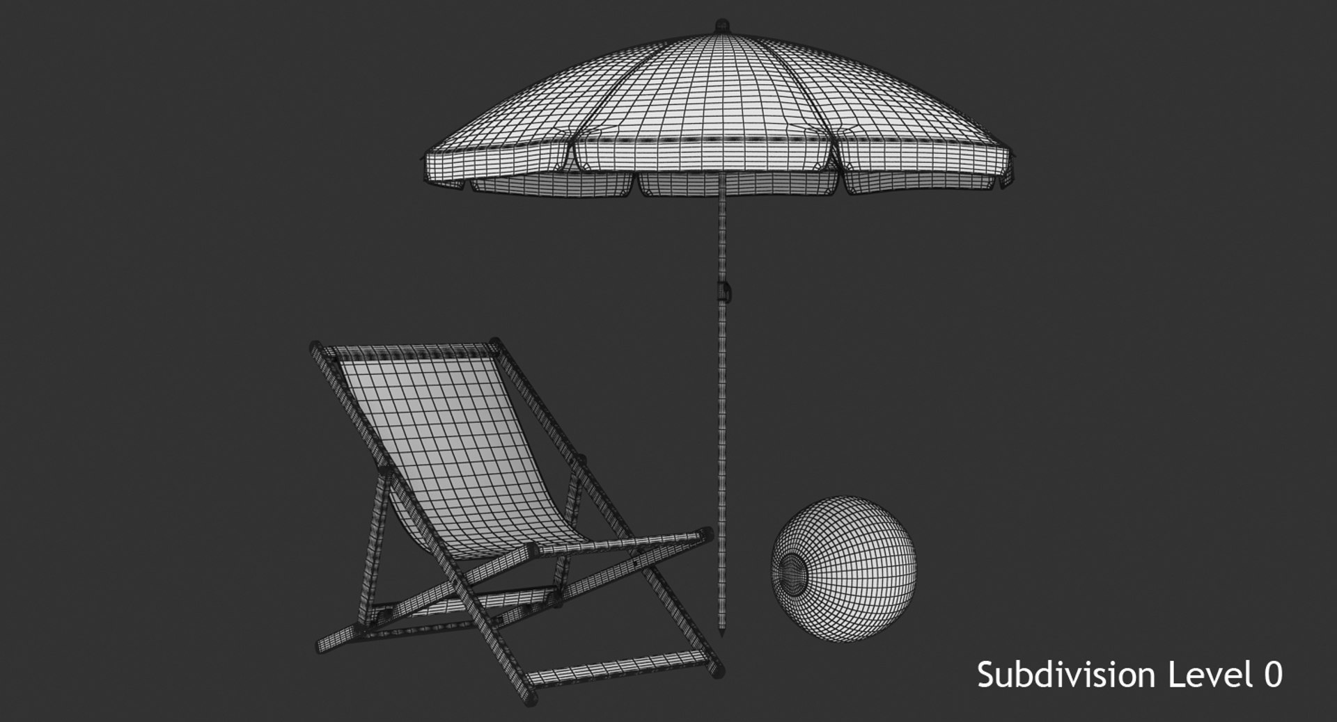 3D model summer set - TurboSquid 1312848