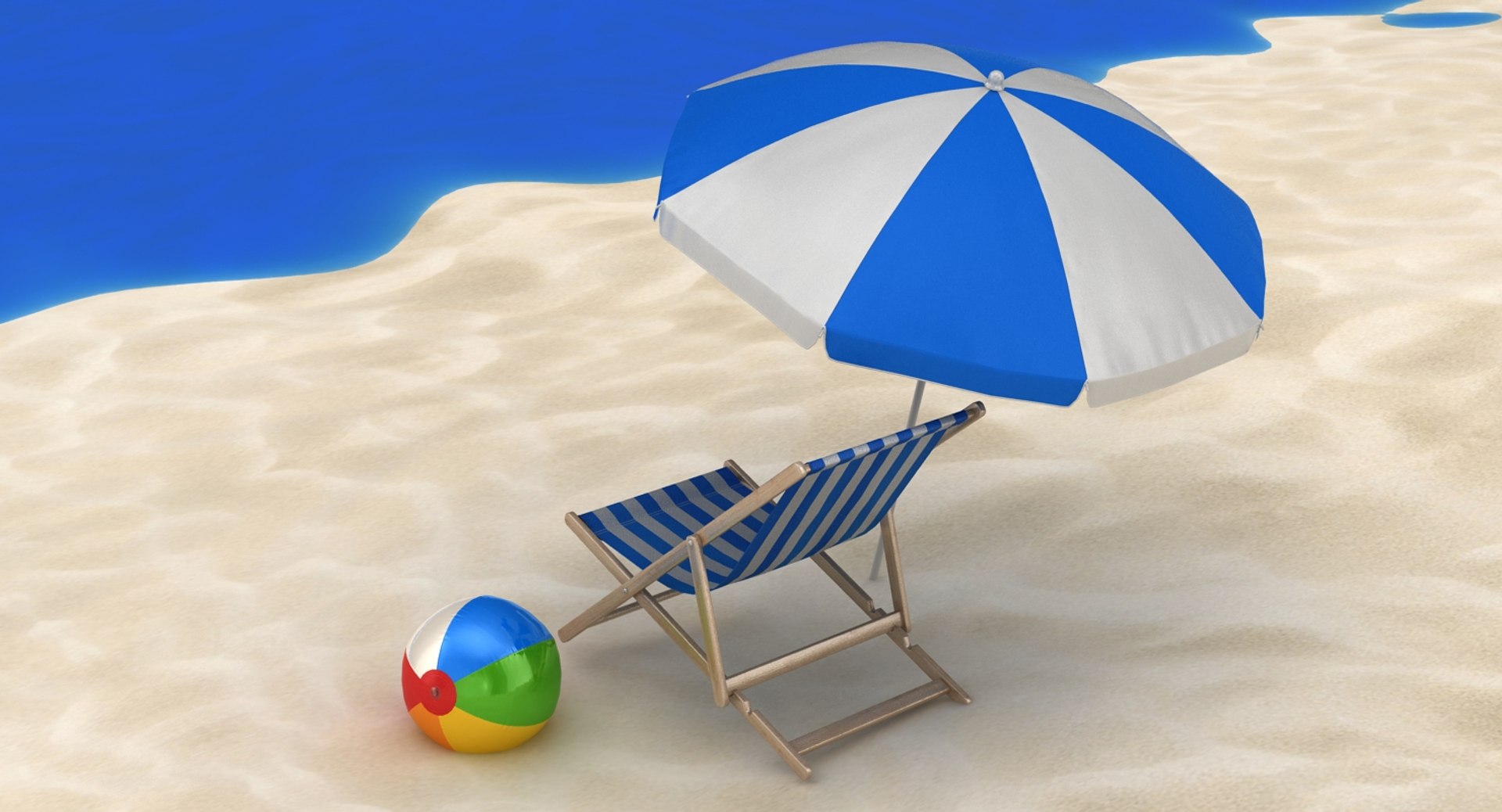 3D model summer set - TurboSquid 1312848