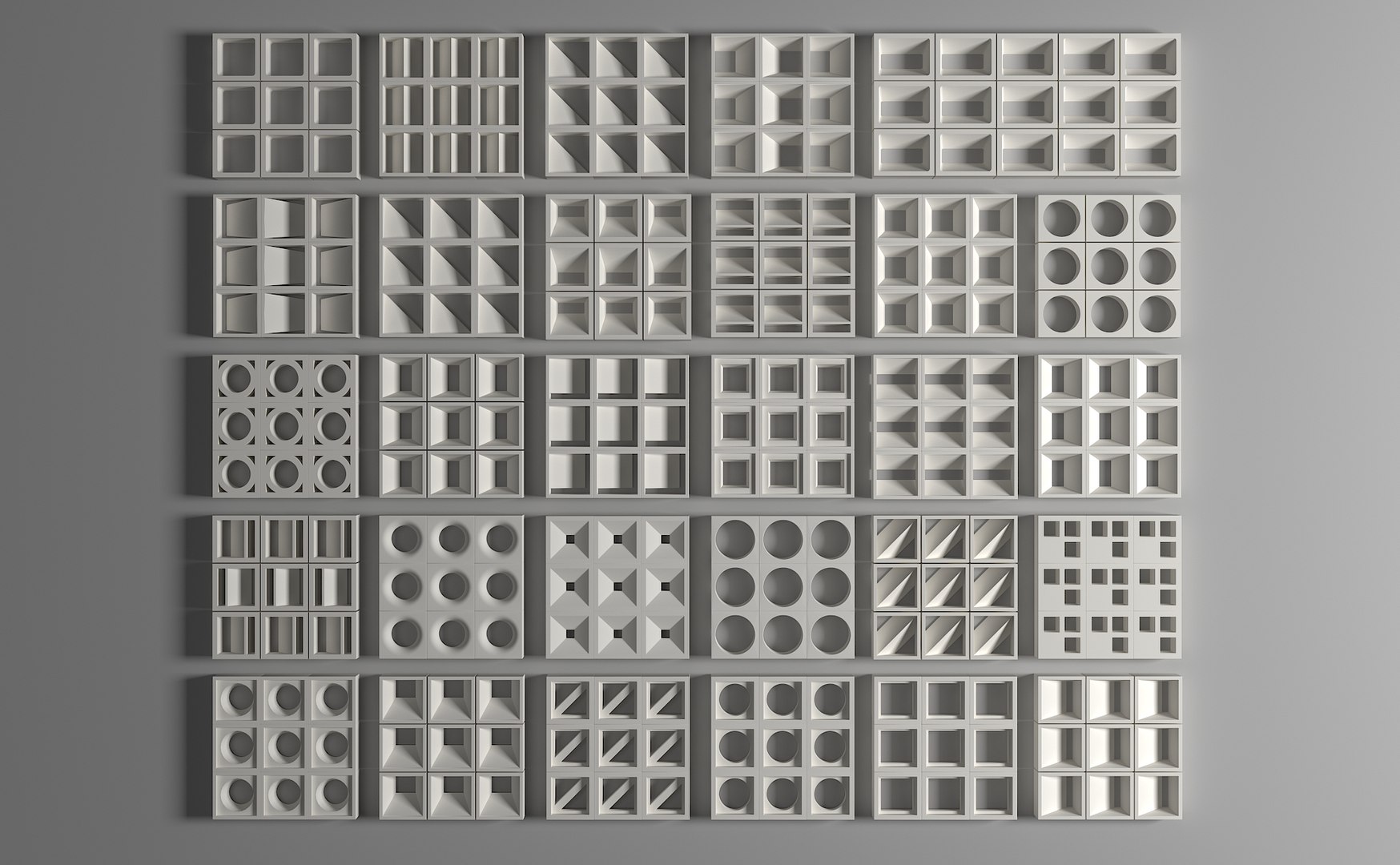 Cement Breeze Block Model - TurboSquid 2206625