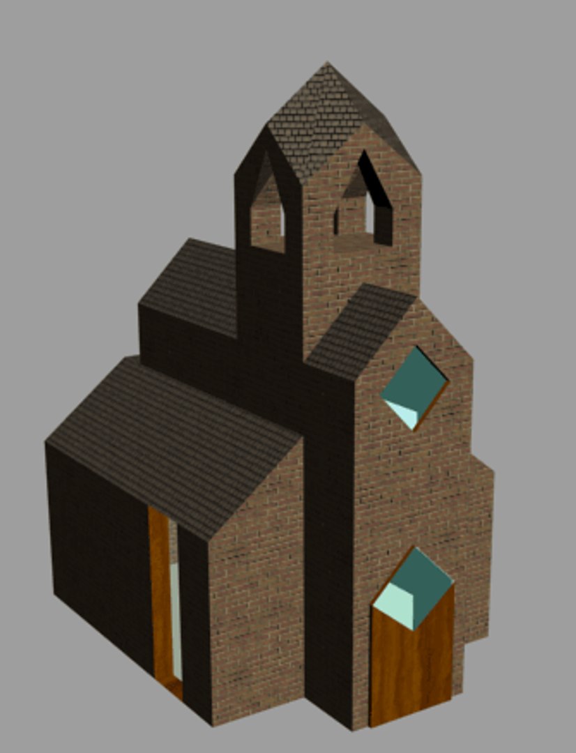 church materials games 3d obj