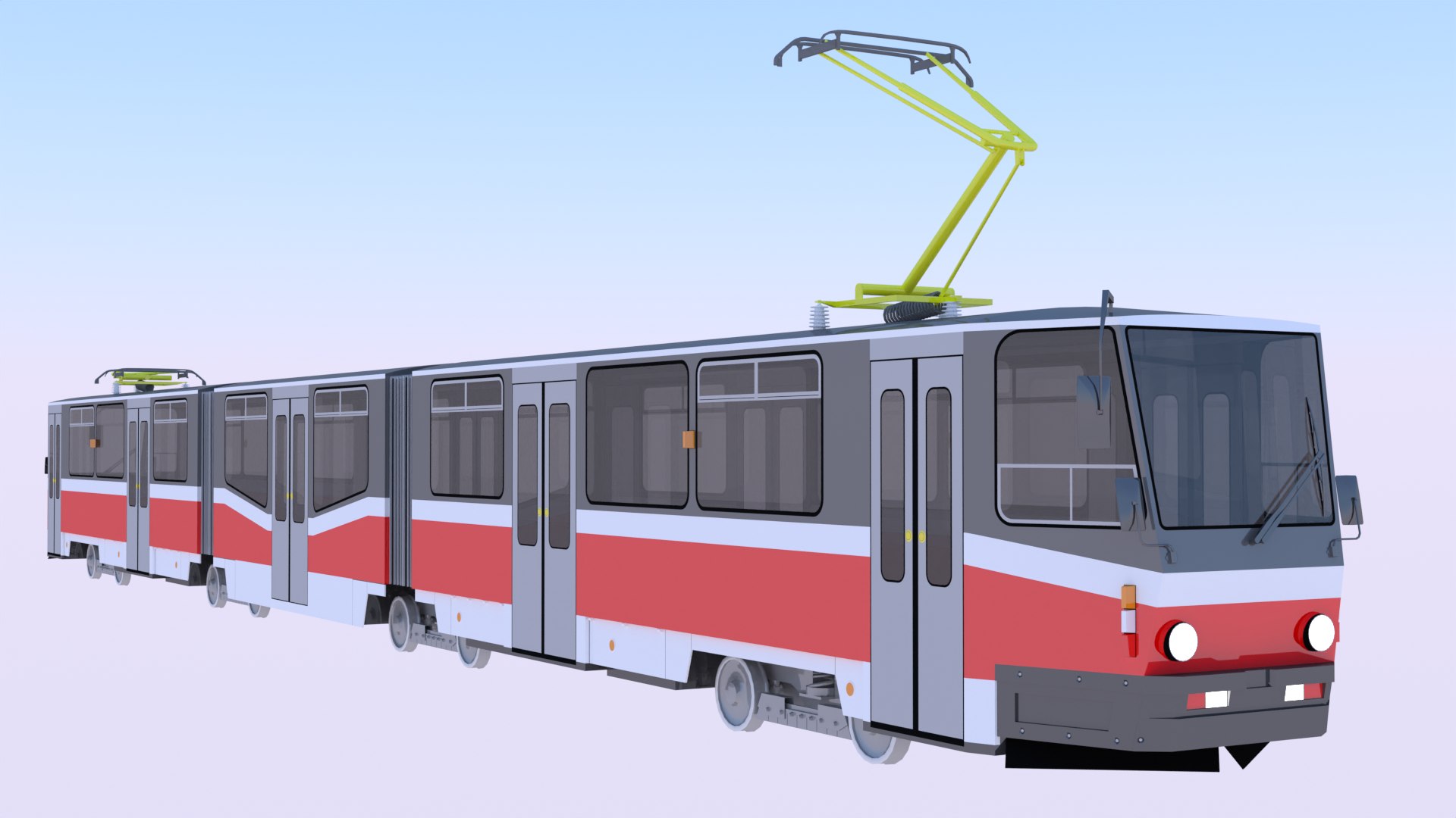 Tram KT8D5 And Hyundai Rotem 3D Model - TurboSquid 2171293
