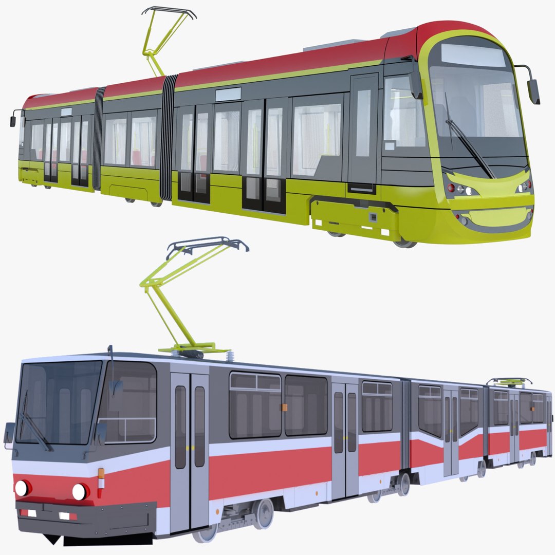 Tram KT8D5 And Hyundai Rotem 3D Model - TurboSquid 2171293