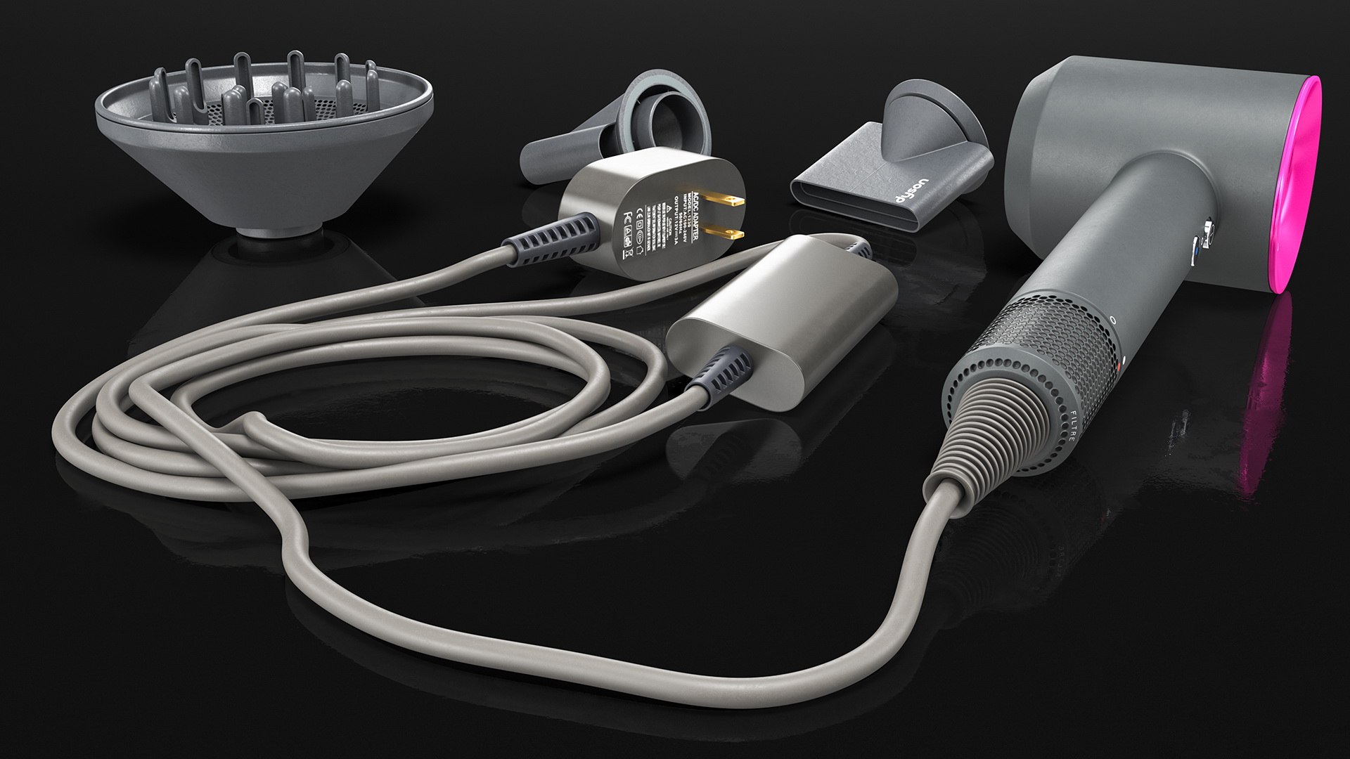 Dyson Supersonic Hair Dryer 3D Model - TurboSquid 1602279