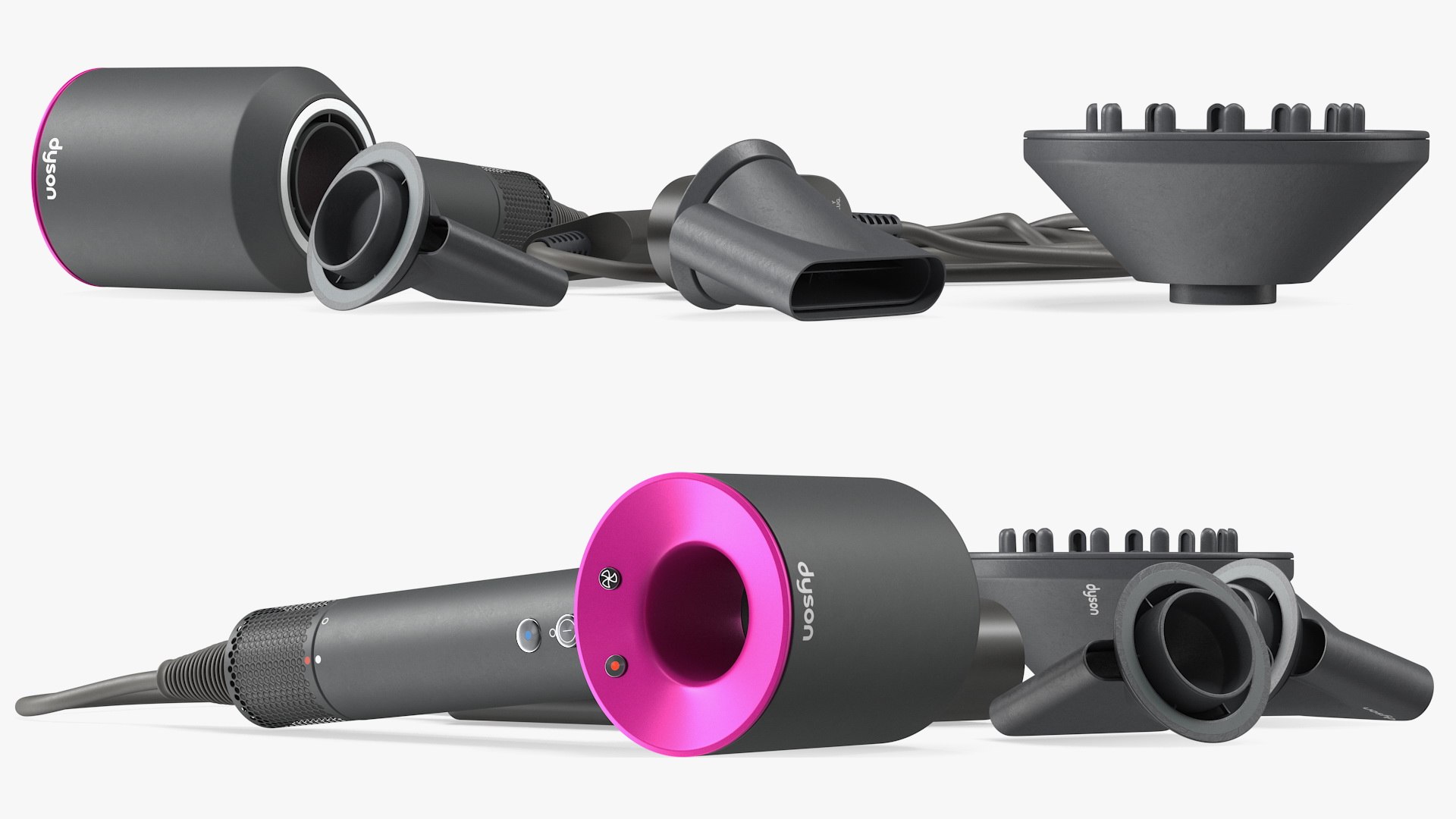 Dyson supersonic hair dryer 3D model - TurboSquid 1602279