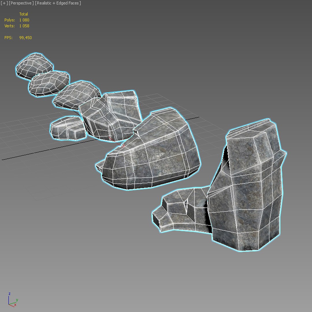 3D Model Stones Pack - TurboSquid 1621503