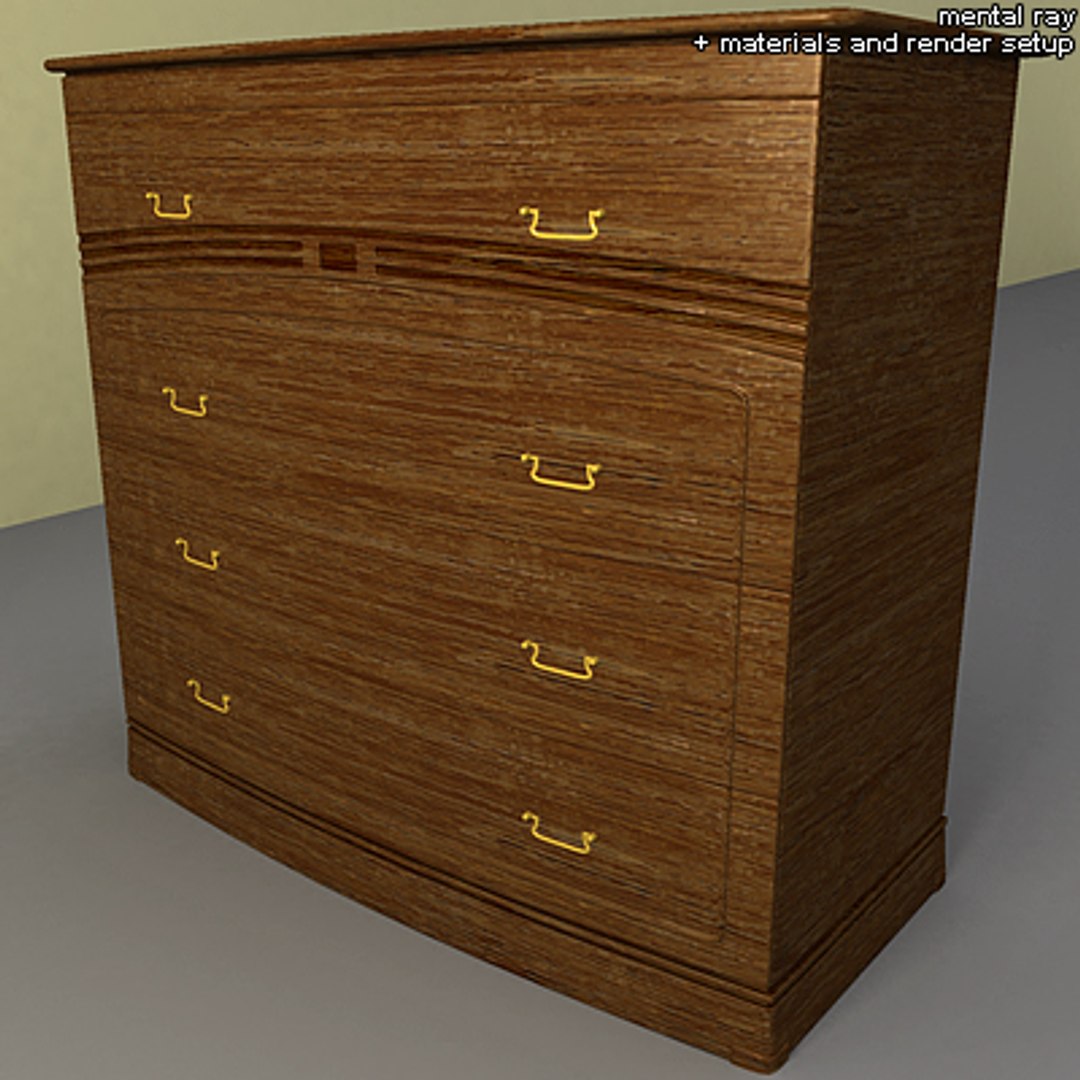 3d Chest Interior Model