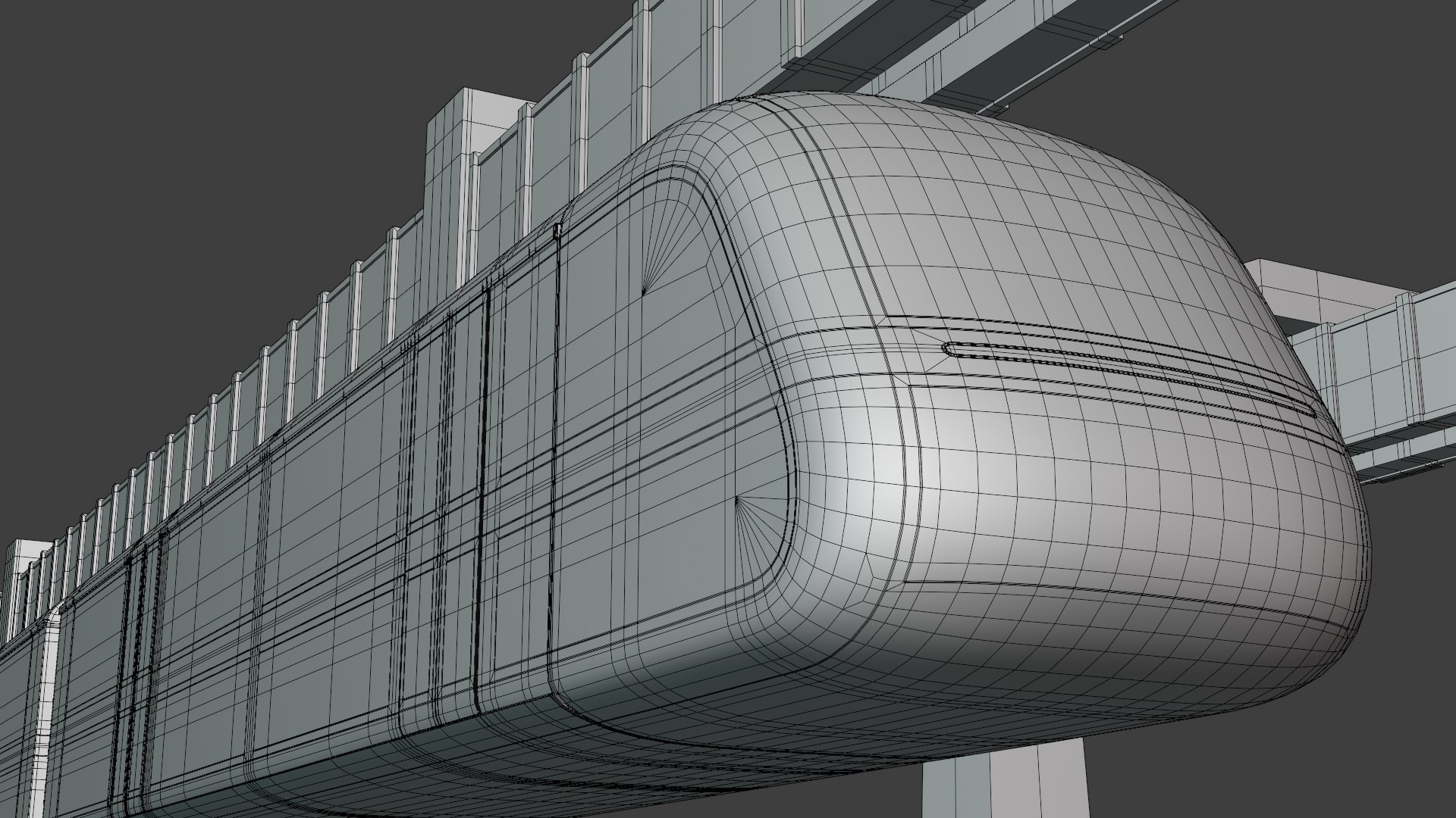 3D Elevated Train Concept 2024 Model - TurboSquid 2178603