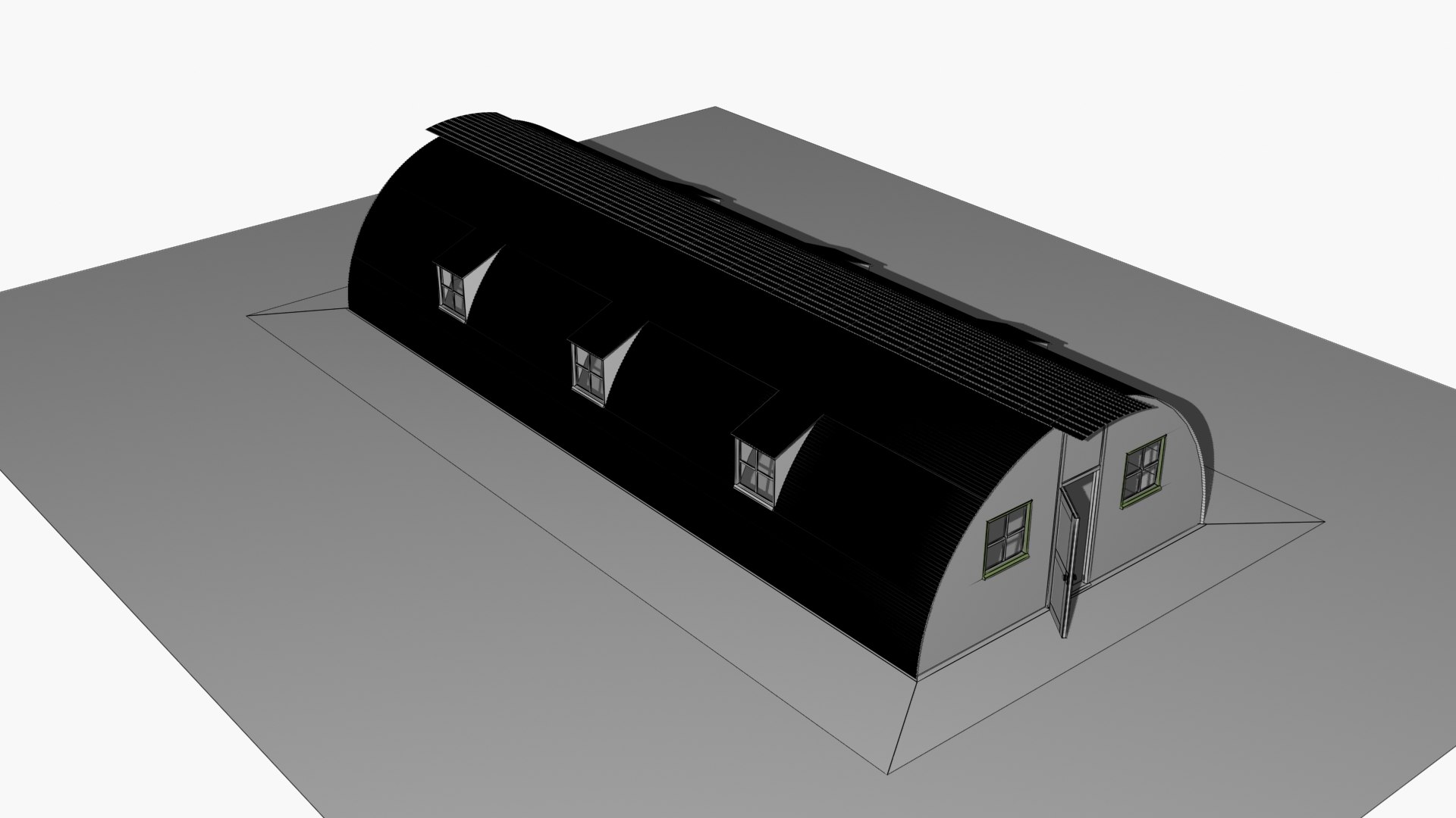 3D Quonset Hut - TurboSquid 2136491