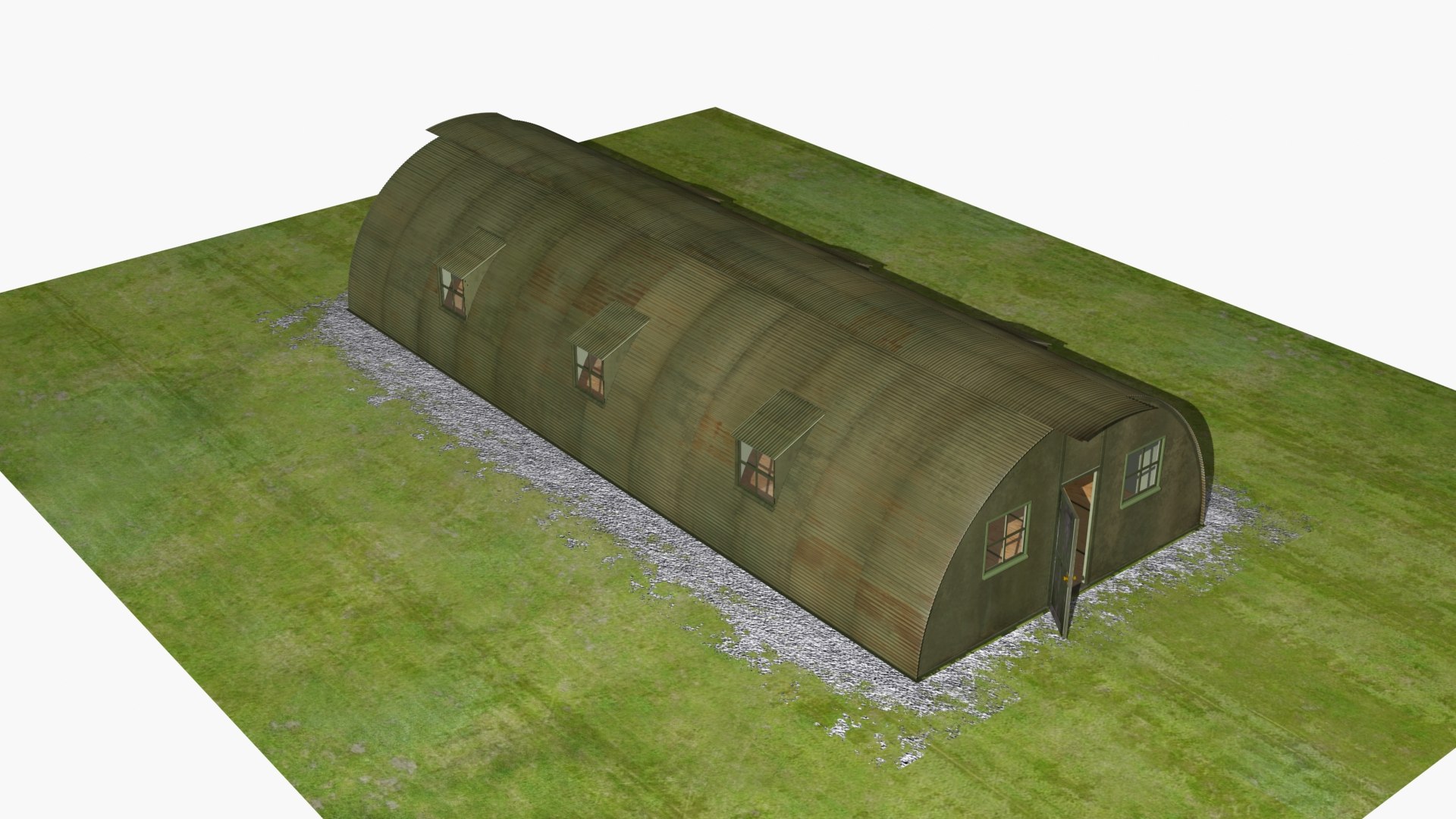 3D Quonset Hut - TurboSquid 2136491