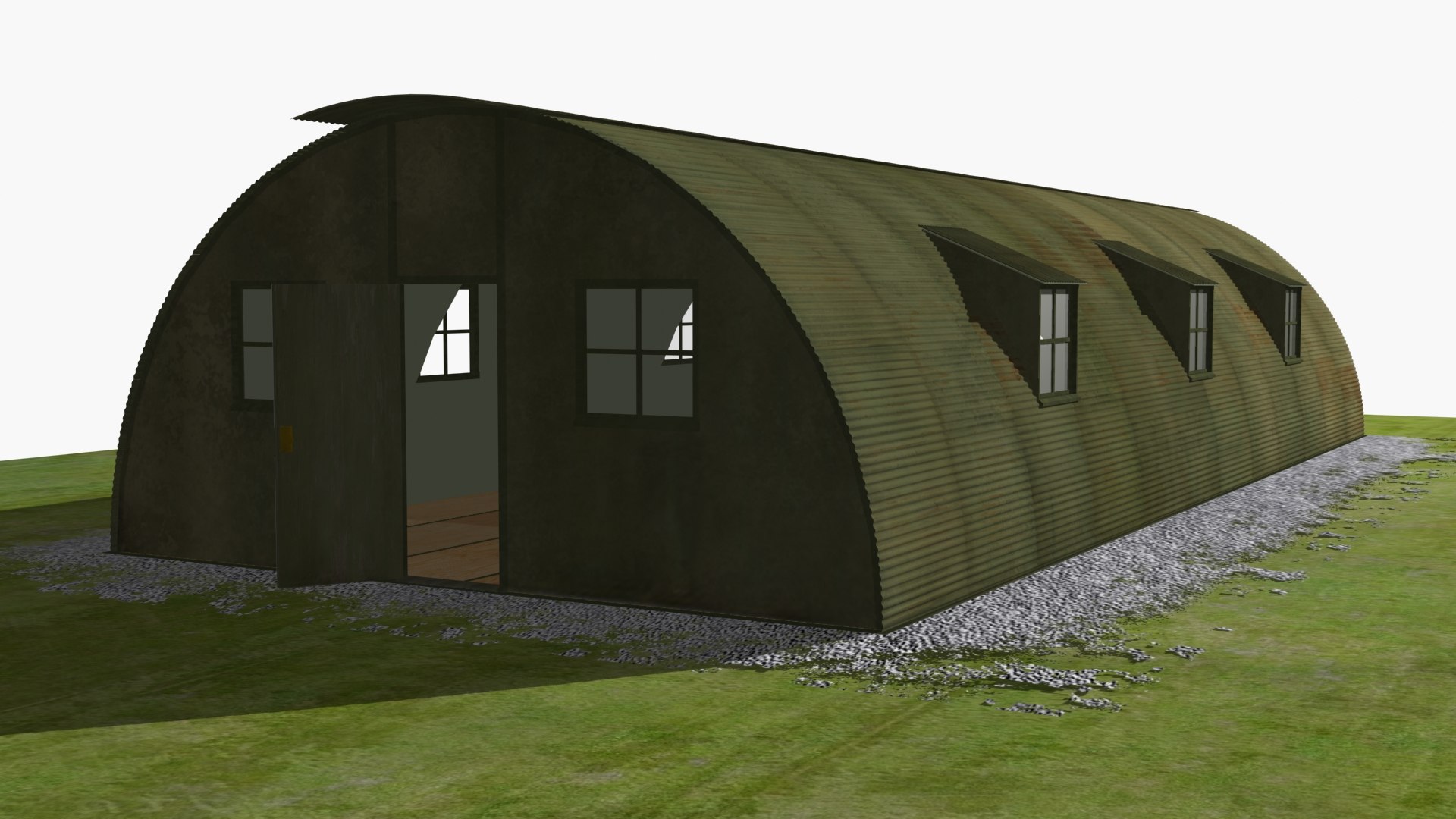 3D Quonset Hut - TurboSquid 2136491