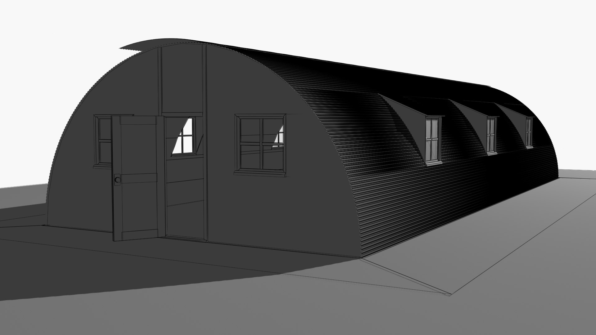 3D Quonset Hut - TurboSquid 2136491