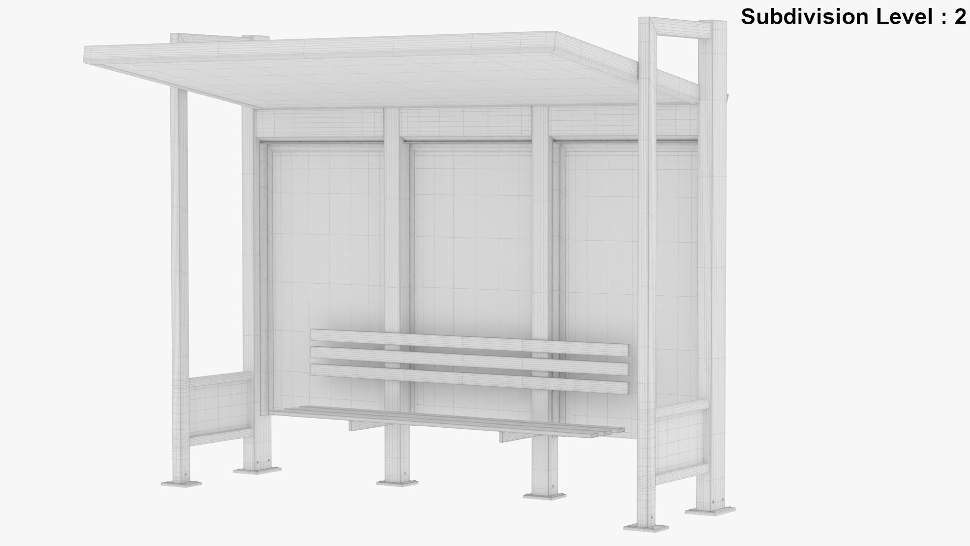 Urban Bus Station 3D Model - TurboSquid 2314409