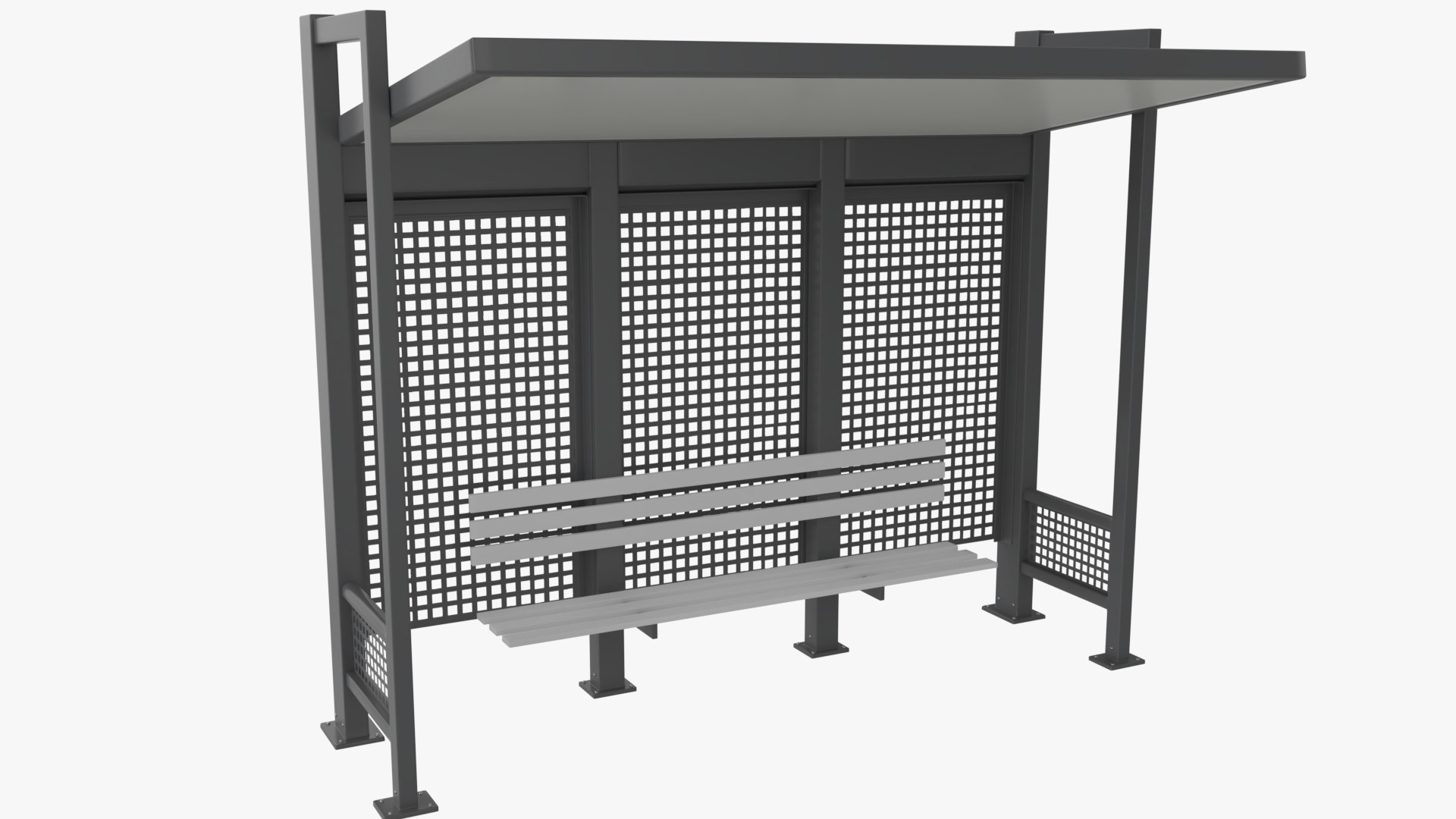 Urban Bus Station 3D Model - TurboSquid 2314409