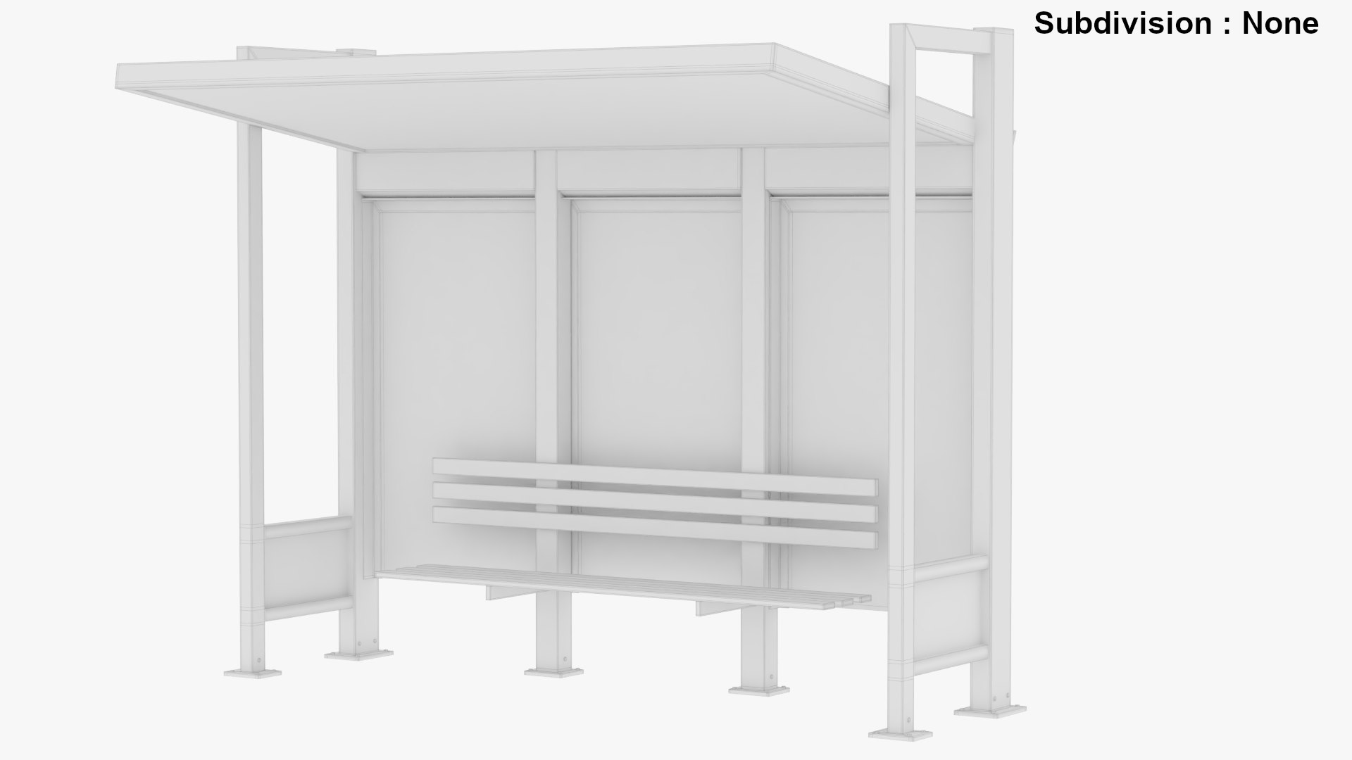 Urban Bus Station 3D Model - TurboSquid 2314409