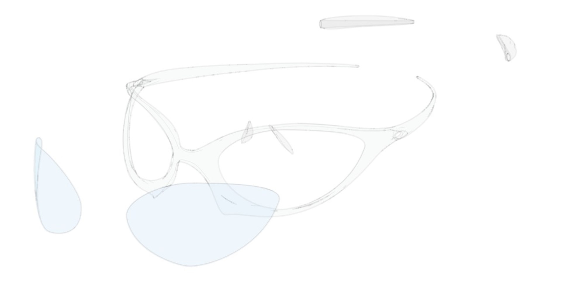 Eyewear eyeglass 3D model - TurboSquid 1339739
