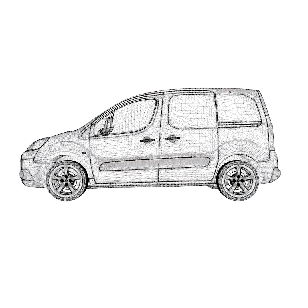 3D Peugeot Partner Tepee - 2011 model - TurboSquid 2137587