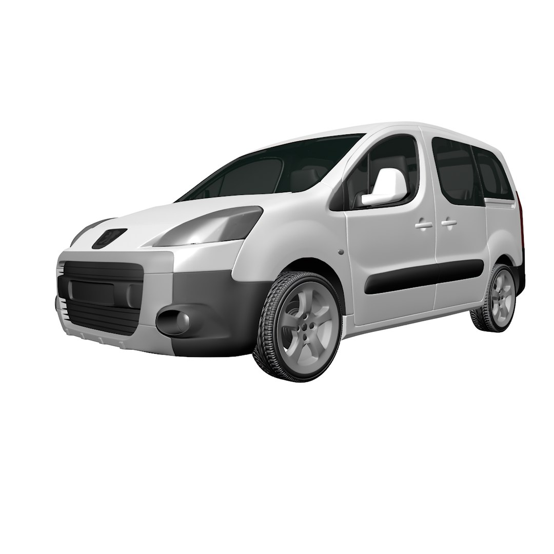 3D Peugeot Partner Tepee - 2011 model - TurboSquid 2137587
