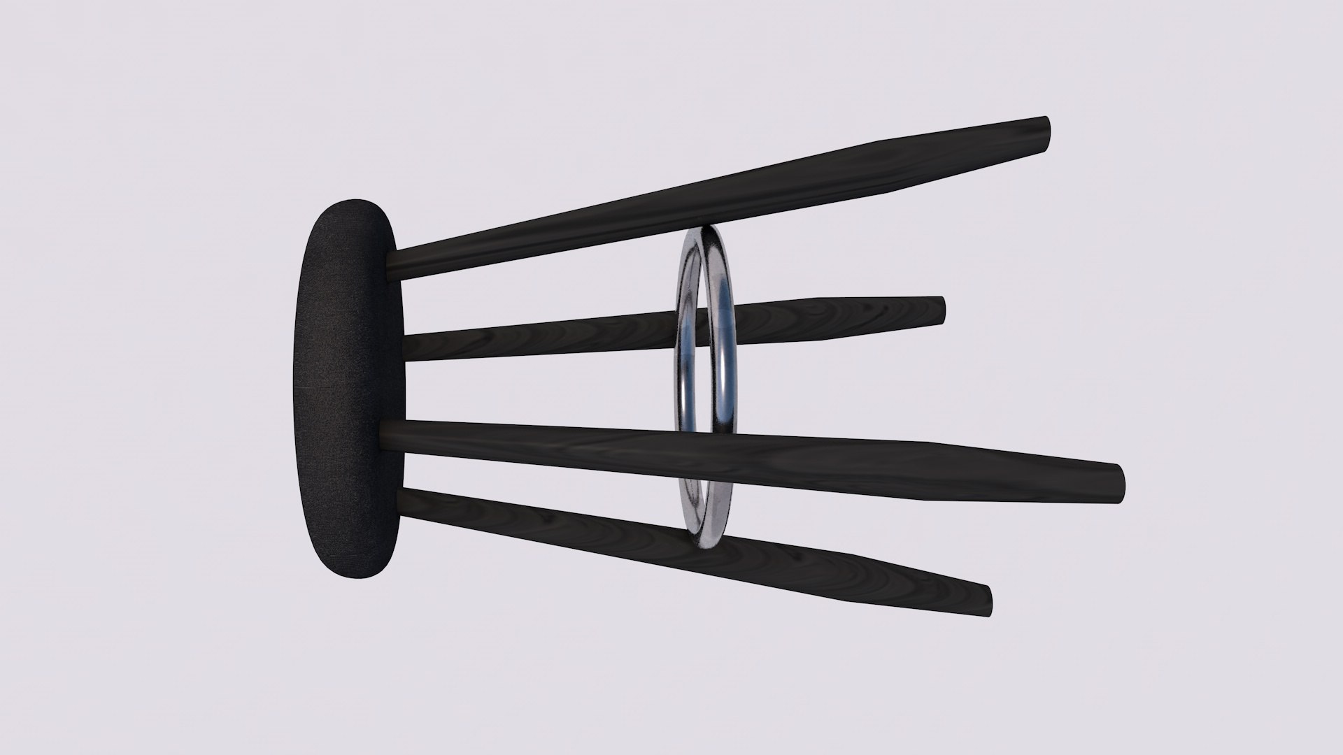 3D Bar Stool Black - TurboSquid 1749757