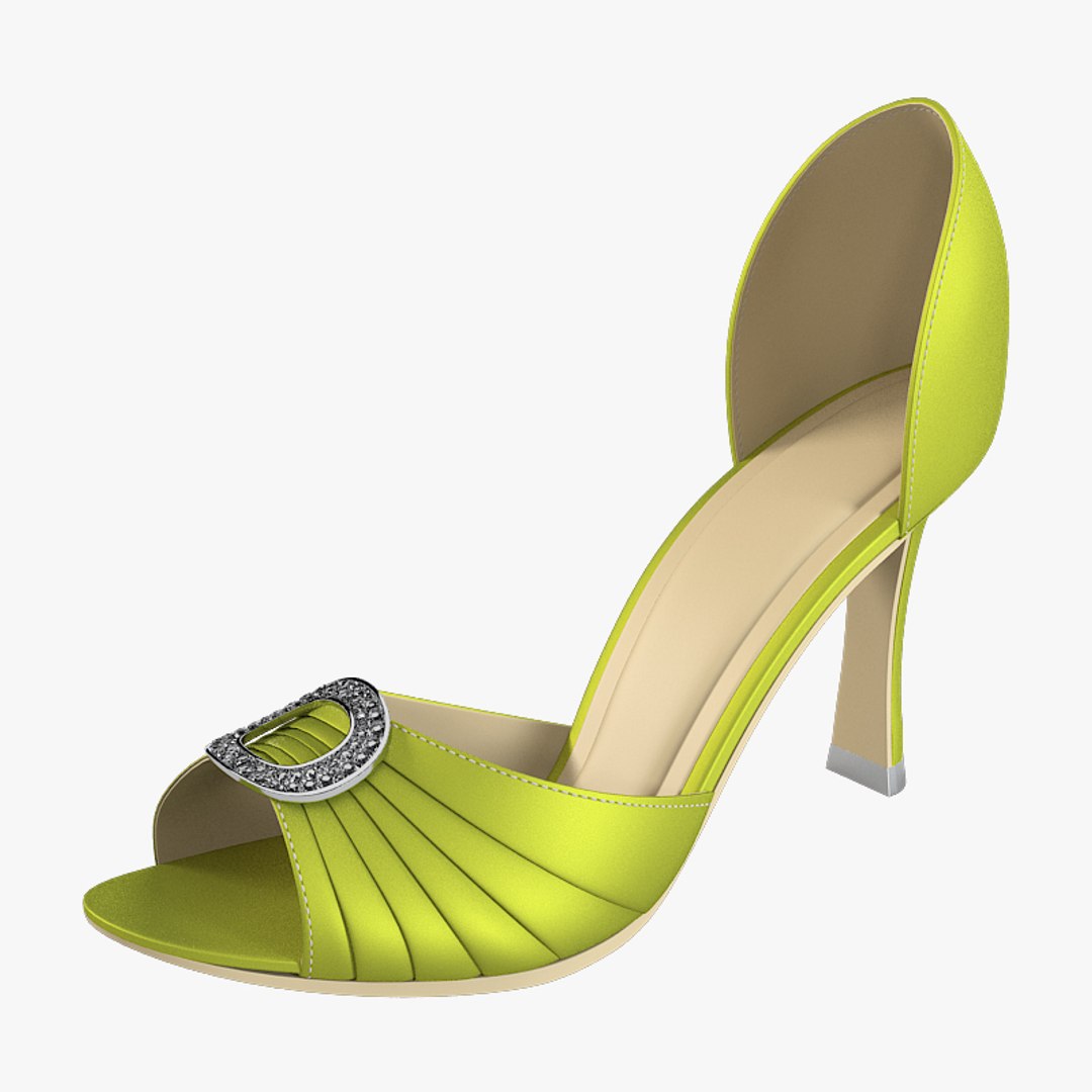 3d Model Footwear Set Lady