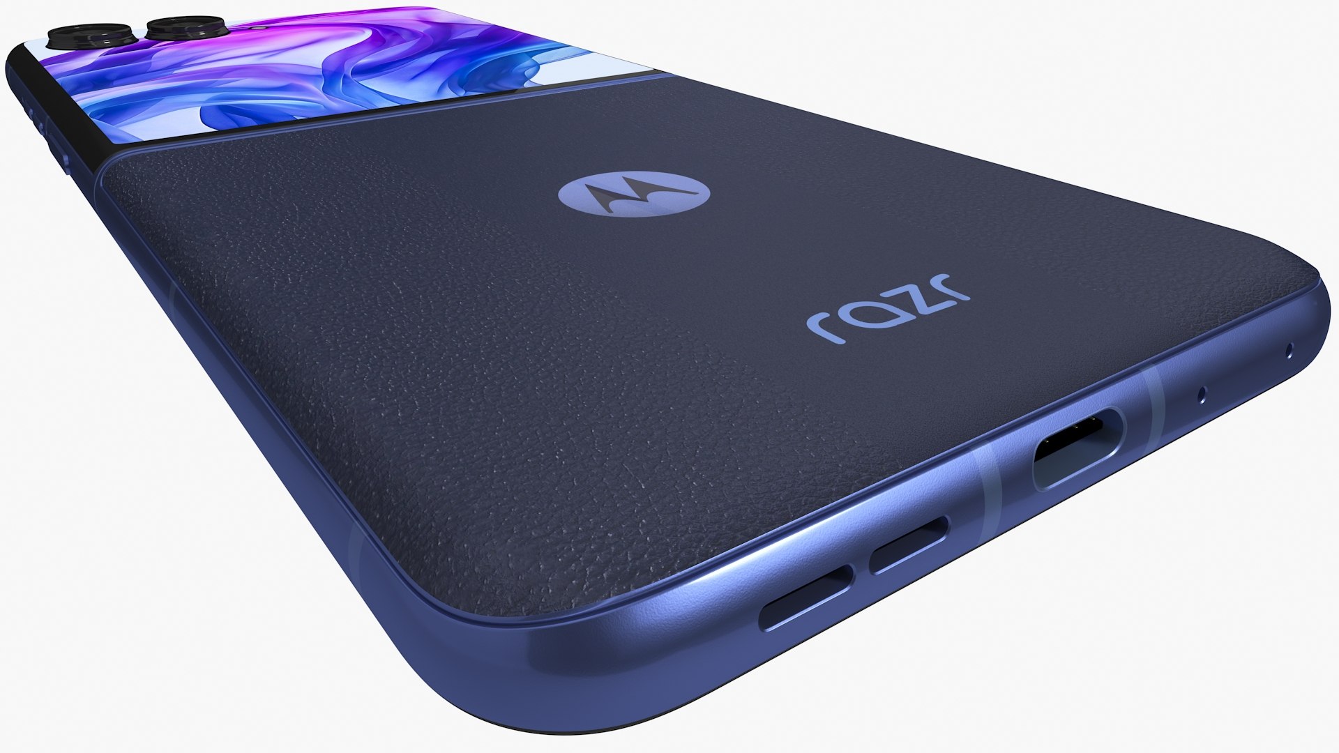 Motorola Razr 50 Ultra Blue Animated 3D - TurboSquid 2259621