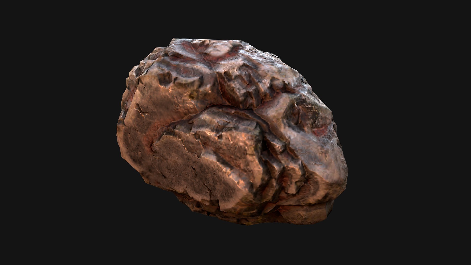 Iron Ore Rocks And Stones Set 3D Model - TurboSquid 2290378