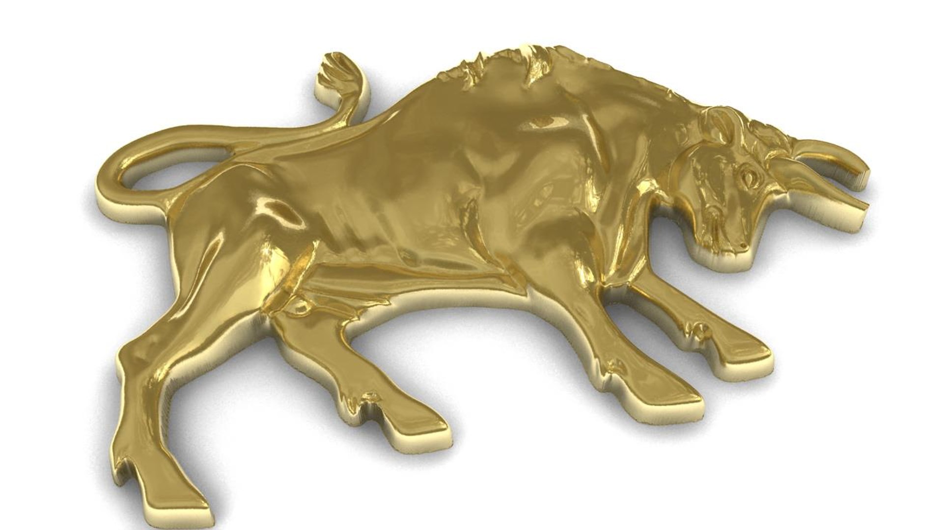 3d Zodiac Taurus Pendant