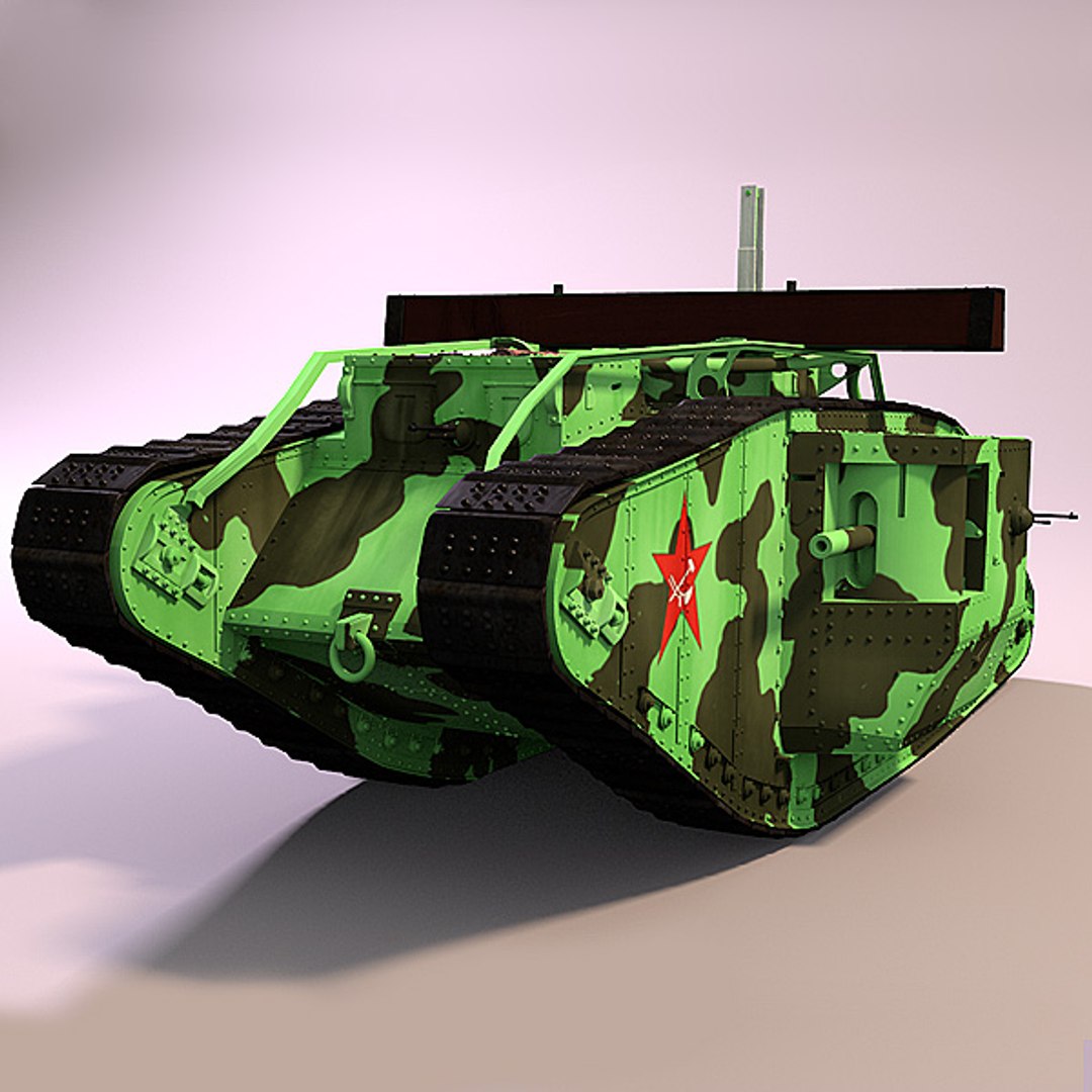 British Mark V Tank 3d Model