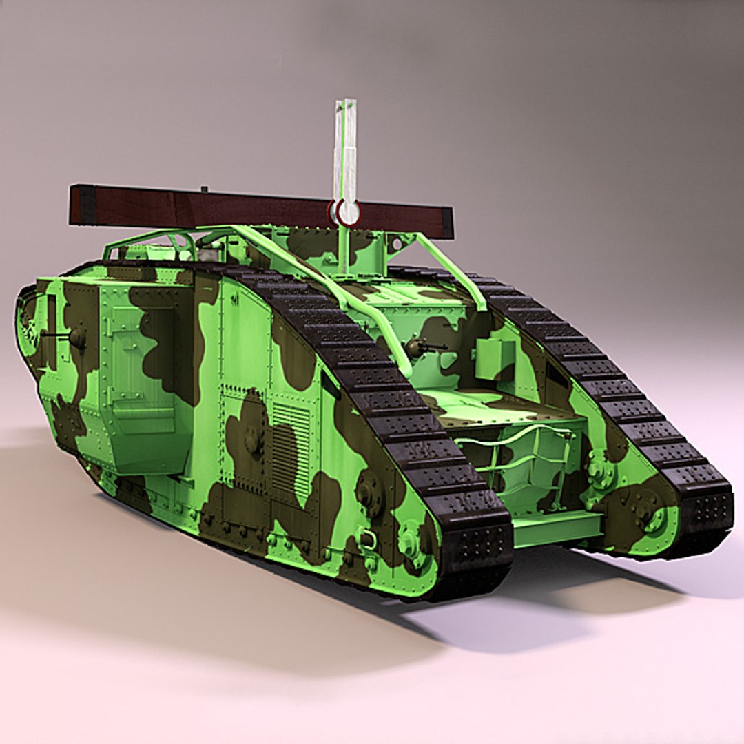 British Mark V Tank 3d Model