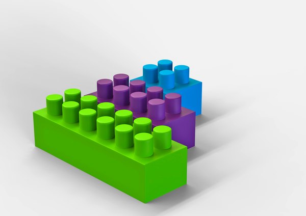 3D plastic toy brick model - TurboSquid 1442510