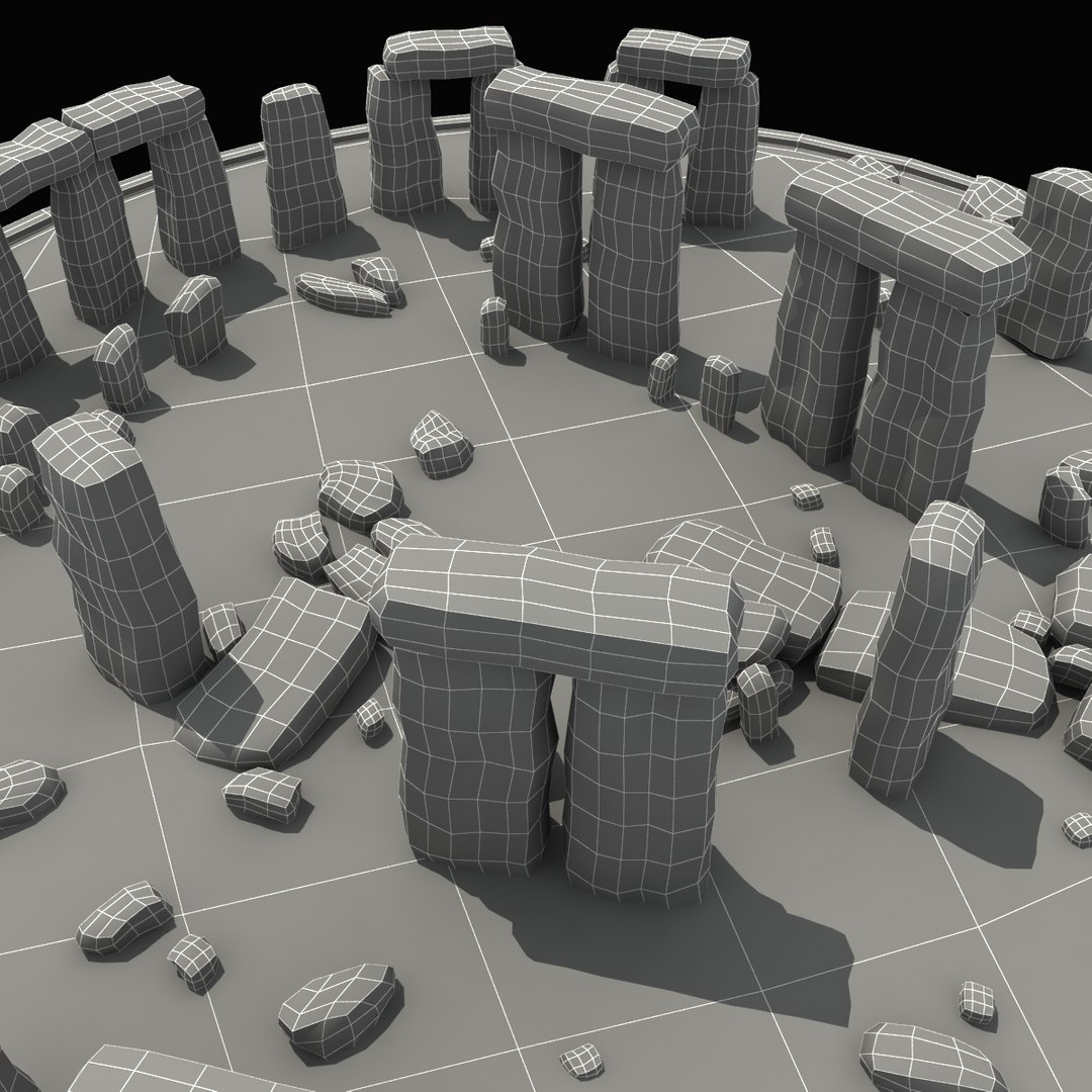 3d Model Stonehenge Stone