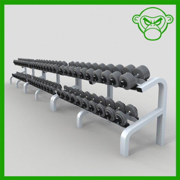 Dumbbell Rack 3D Models for Download | TurboSquid