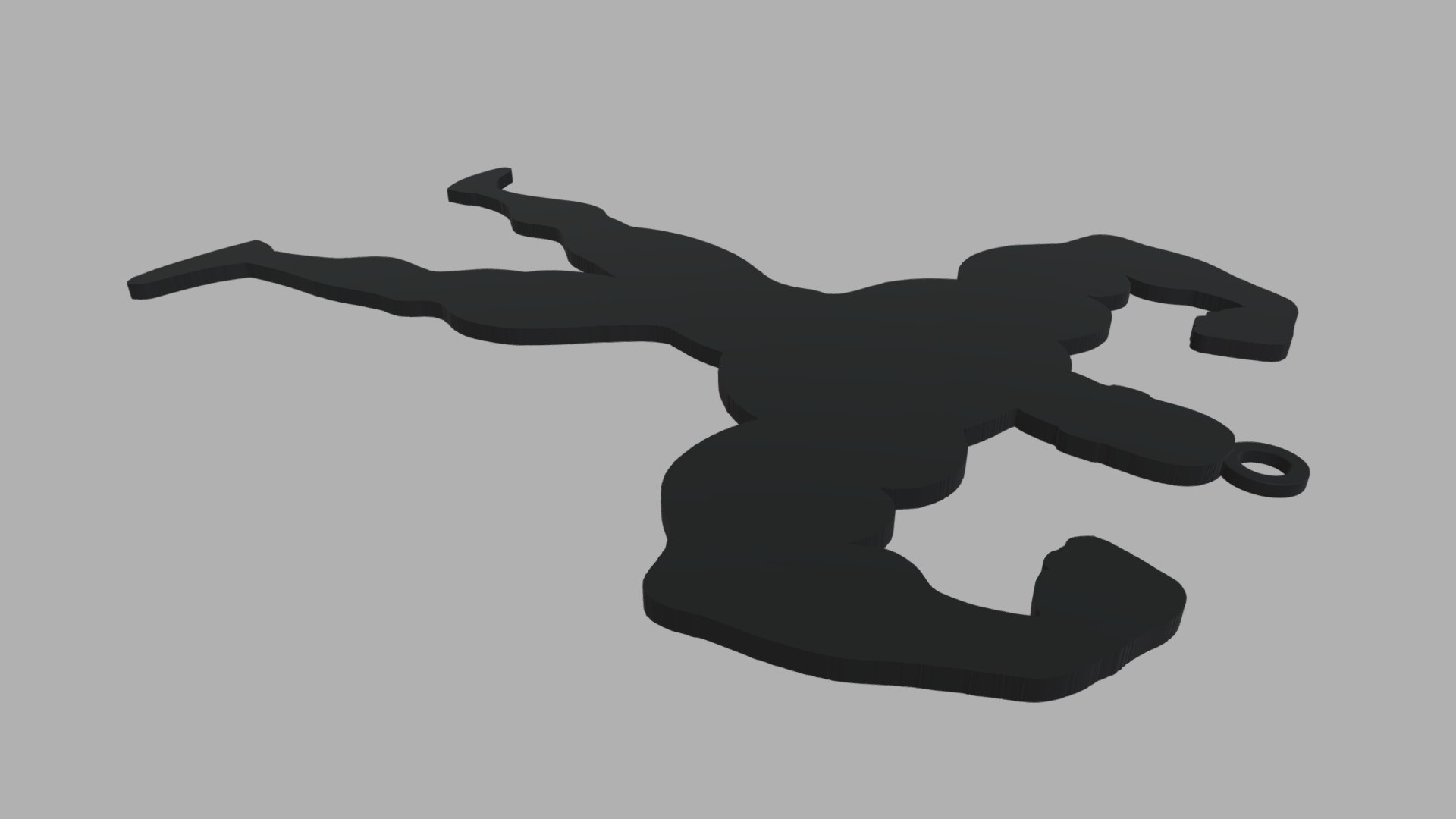 Body Building Key Ring Chain 01 3D - TurboSquid 2088138