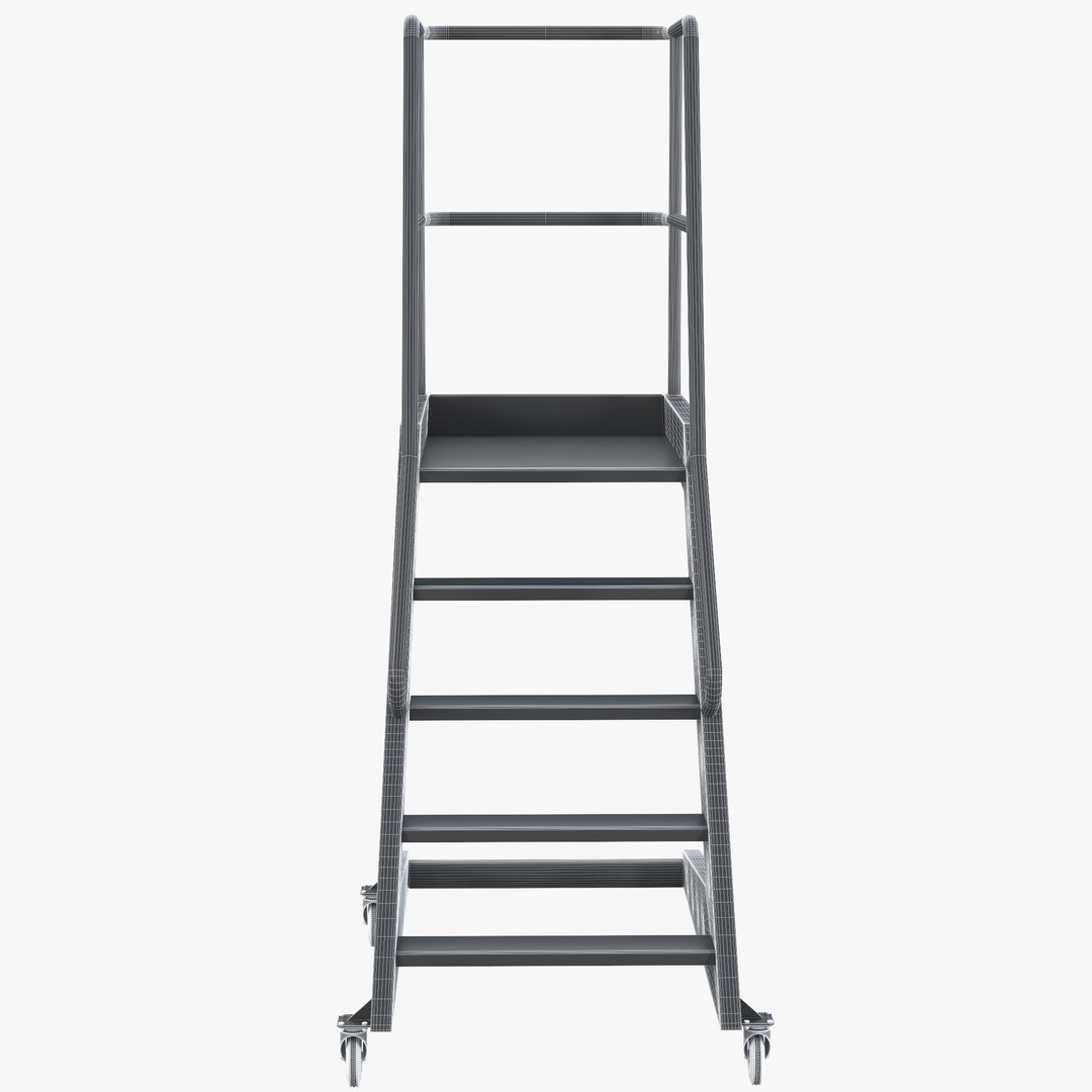 3D Rolling Ladder Model - TurboSquid 1965933