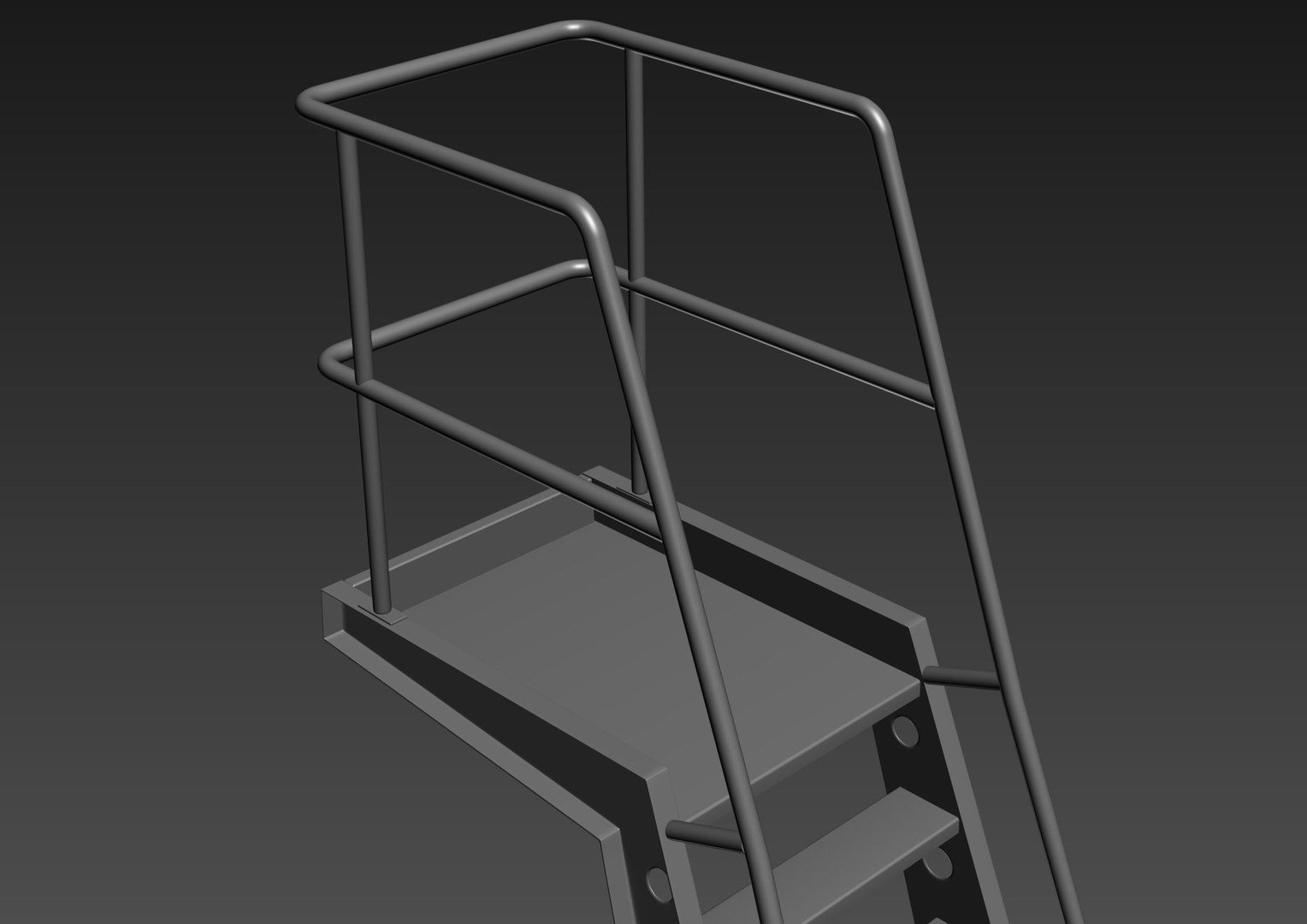 3D Rolling Ladder Model - TurboSquid 1965933