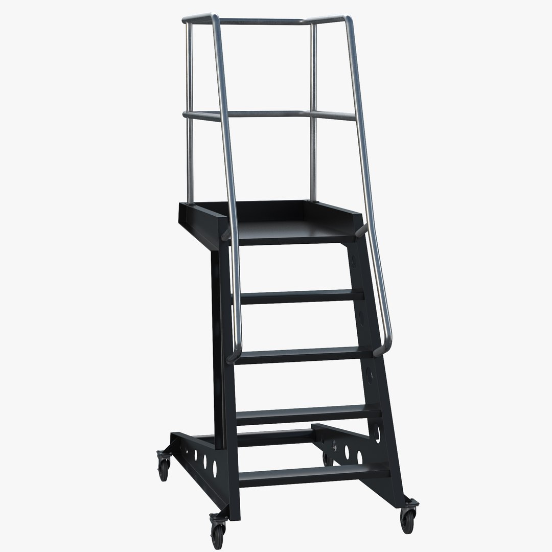 3D Rolling Ladder Model - TurboSquid 1965933