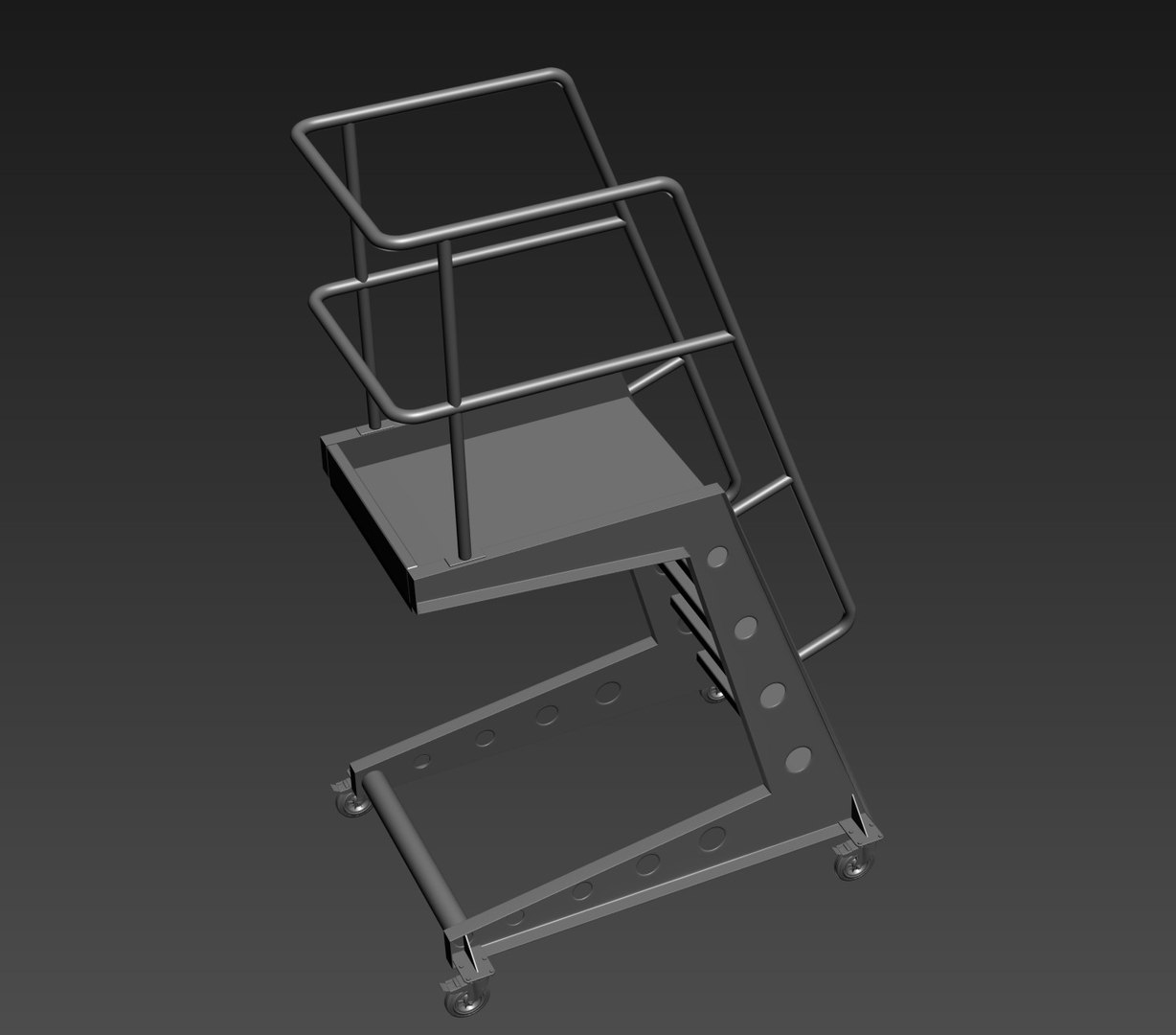3D Rolling Ladder Model - TurboSquid 1965933