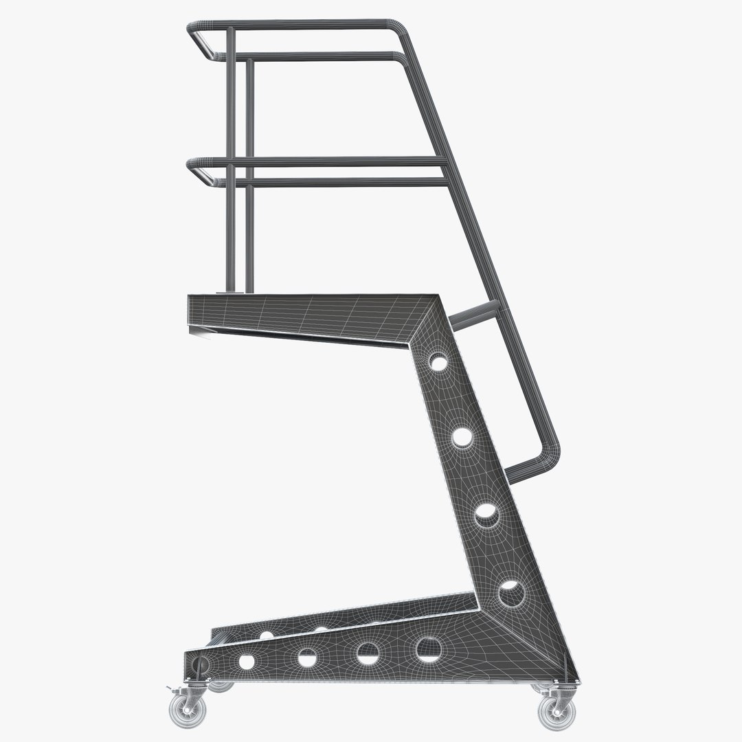 3D Rolling Ladder Model - TurboSquid 1965933