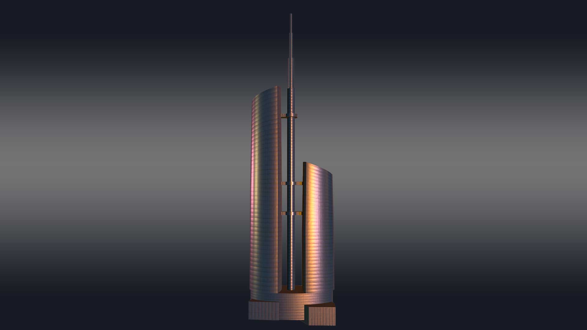 3D Model Federation Tower 3D Model - TurboSquid 2124825