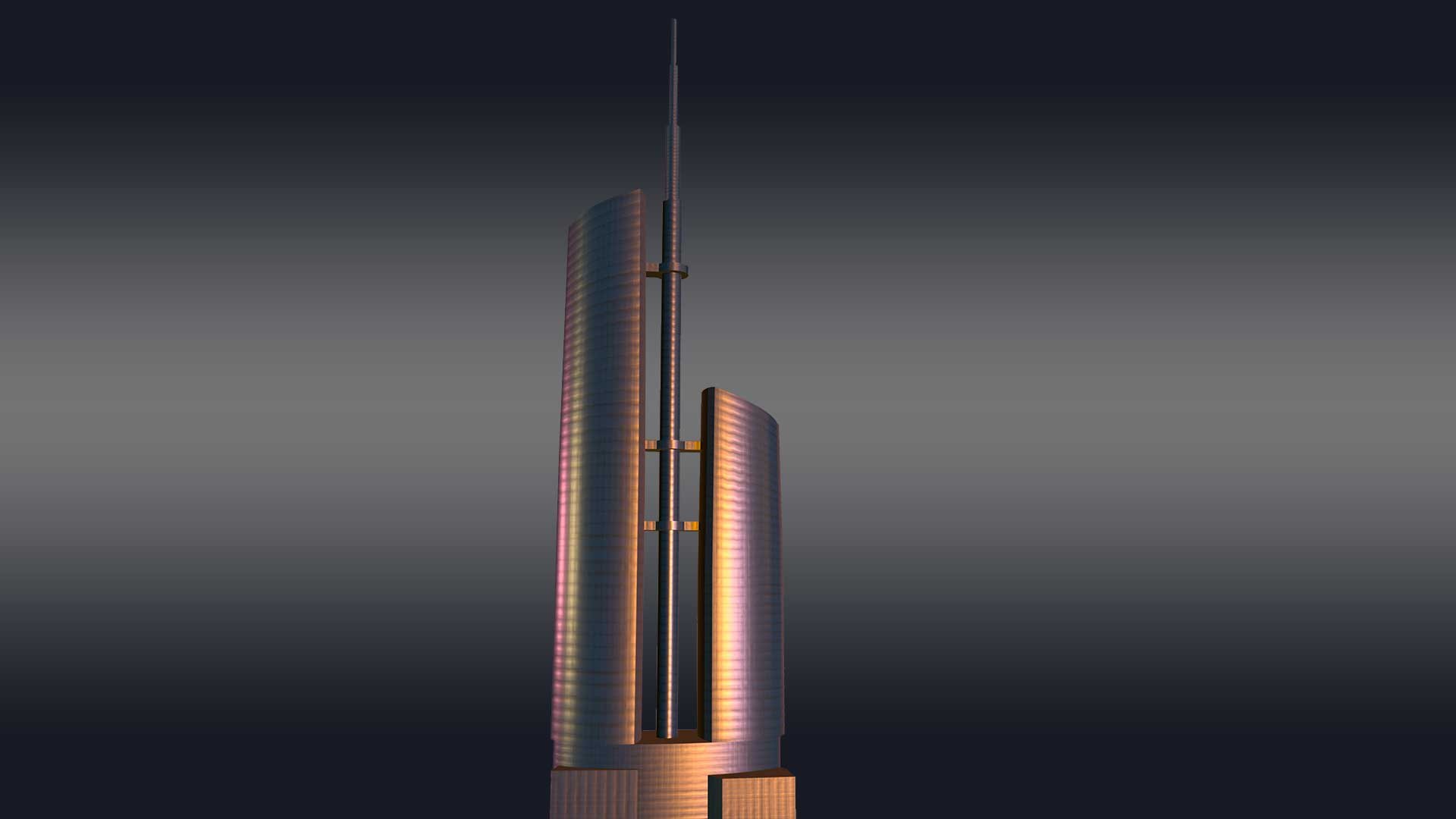 3D Model Federation Tower 3D Model - TurboSquid 2124825