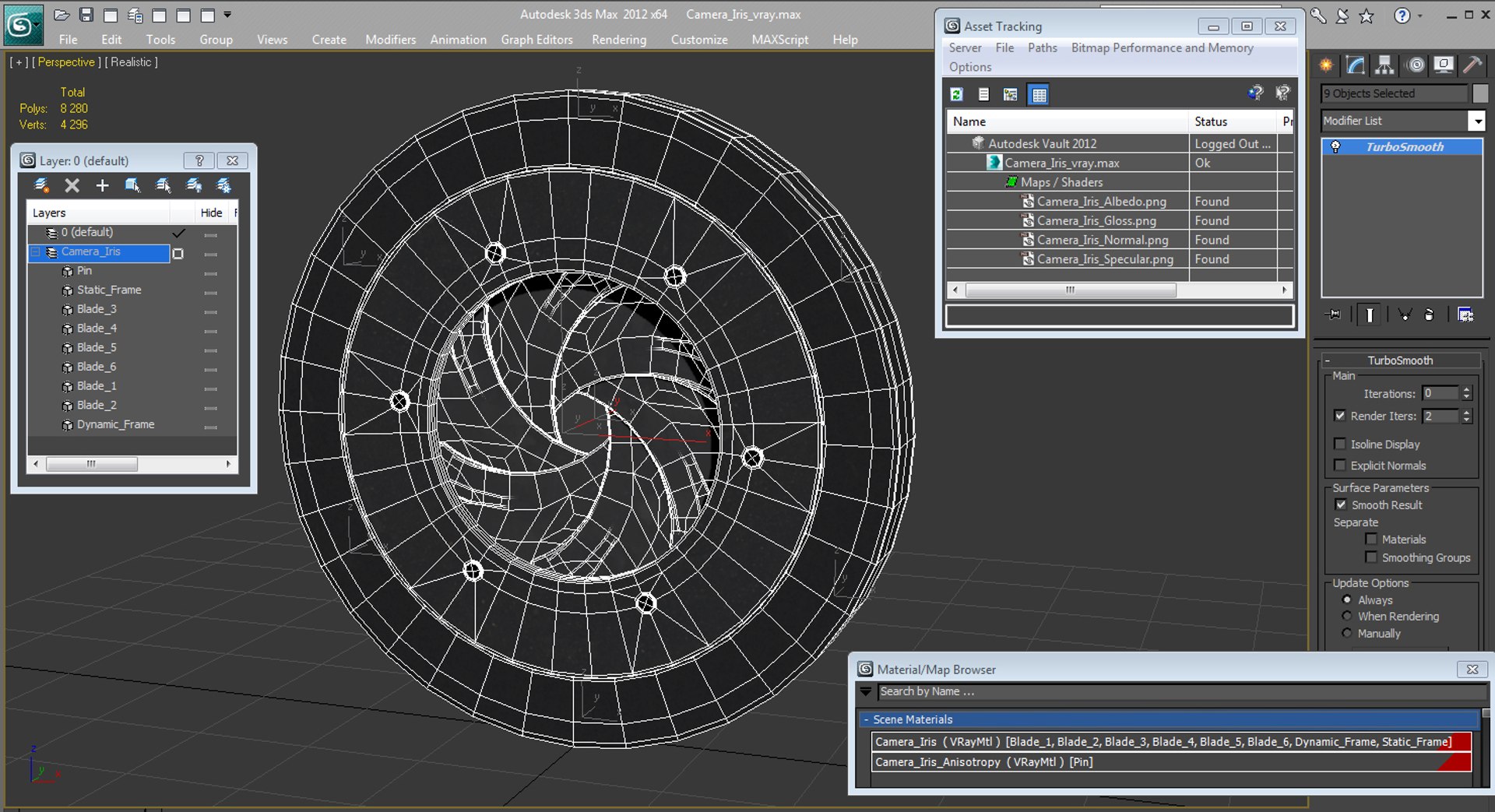 3D Camera Iris Model - TurboSquid 1288477