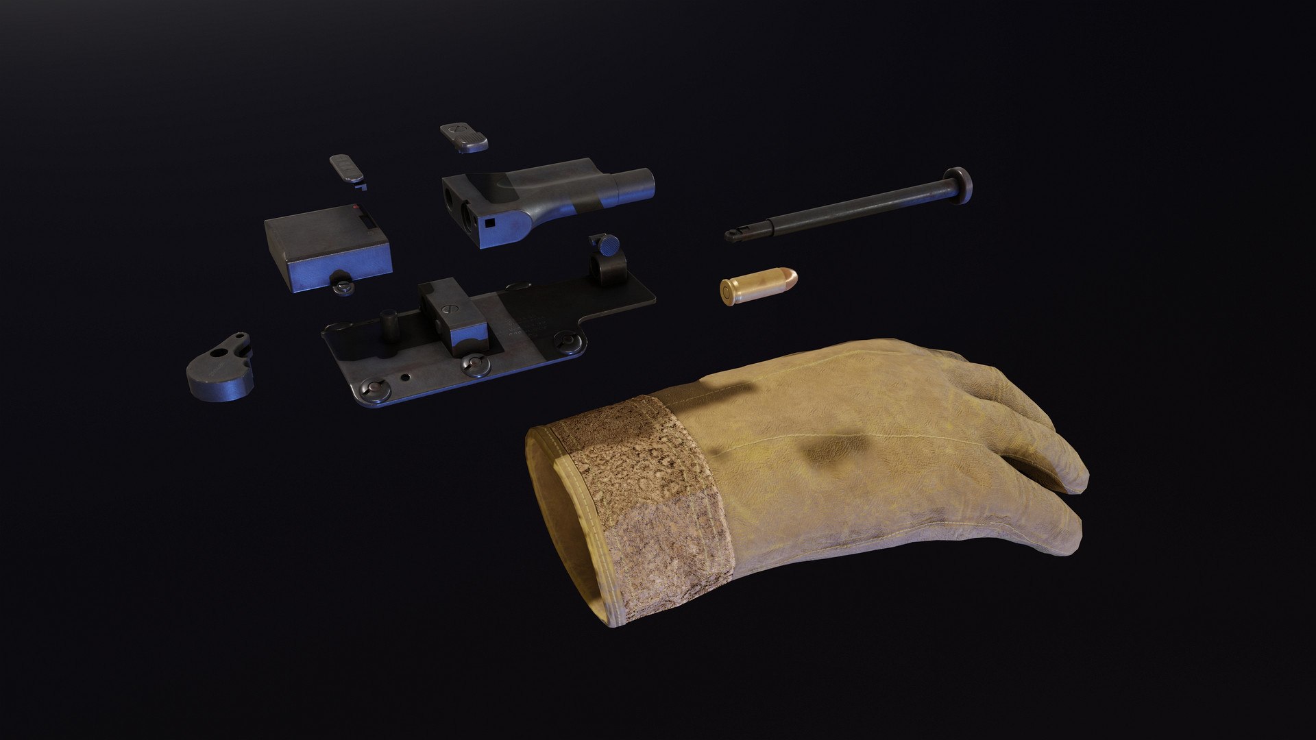 3D Sedgley OSS Fist Gun - TurboSquid 2211929