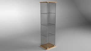 glass showcase display cabinet architecture 3d model