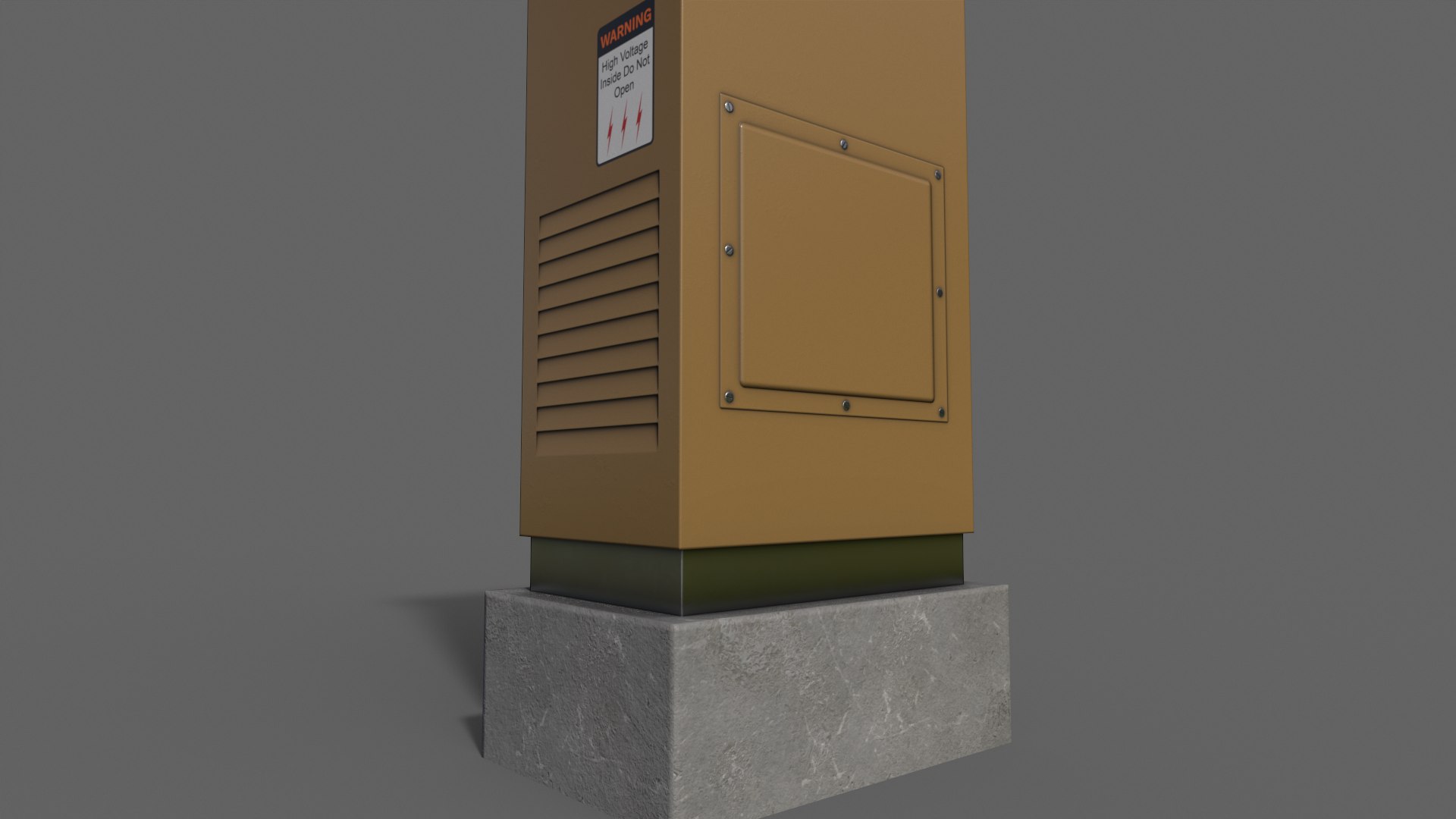 3D model PBR Electric Box Brown V2 - TurboSquid 1767652