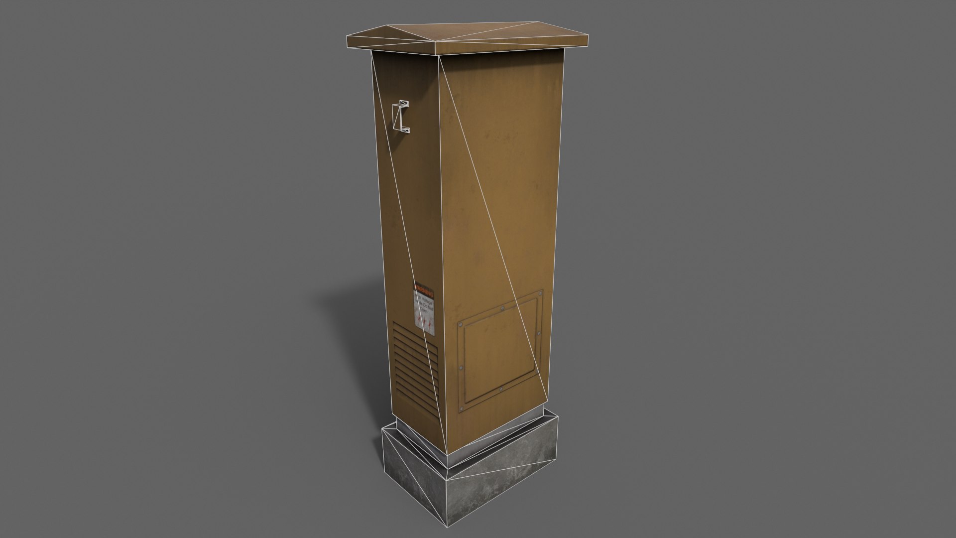 3D model PBR Electric Box Brown V2 - TurboSquid 1767652