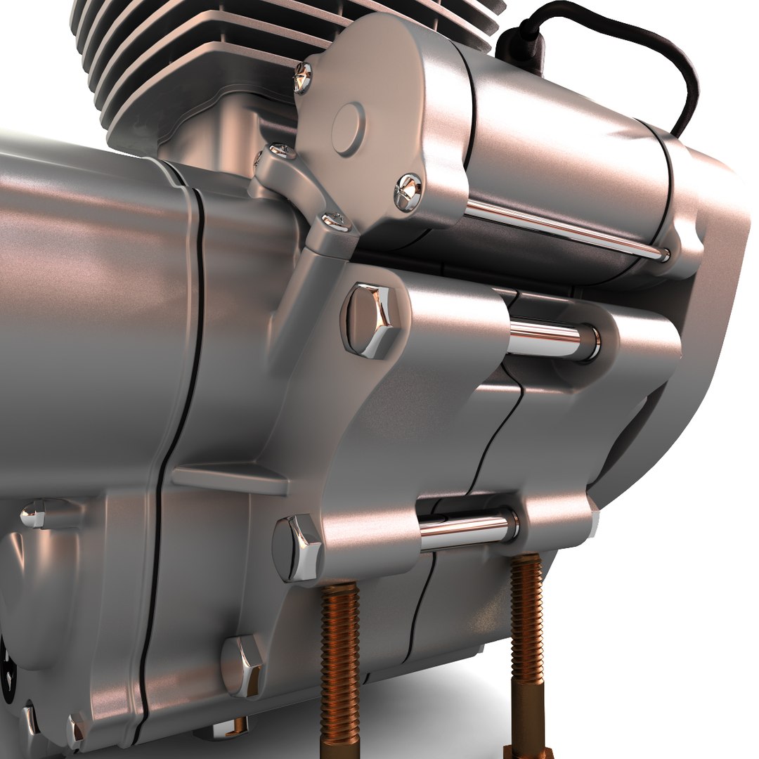 Motorcycle Engine Cgt Lingmu 3d Model
