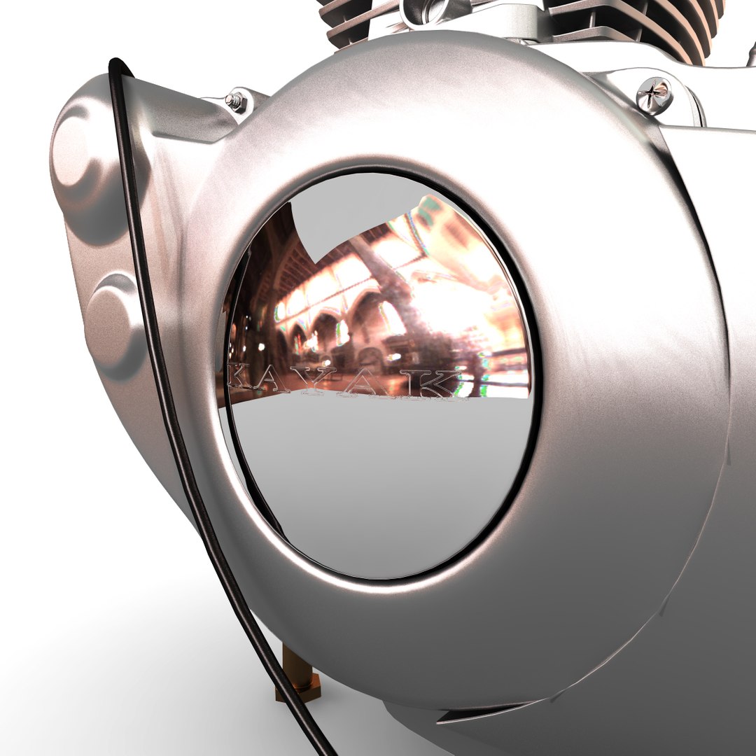 motorcycle engine cgt lingmu 3d model