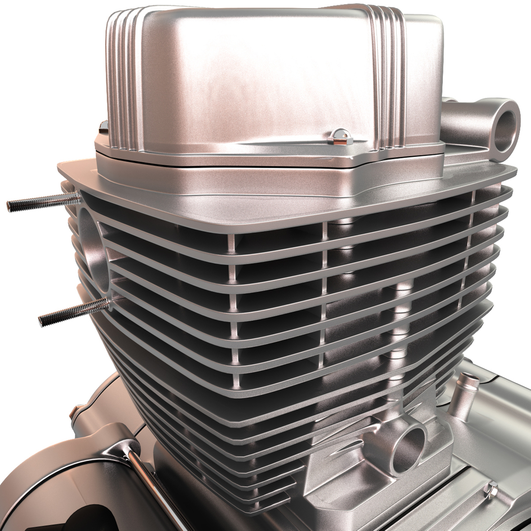 motorcycle engine cgt lingmu 3d model